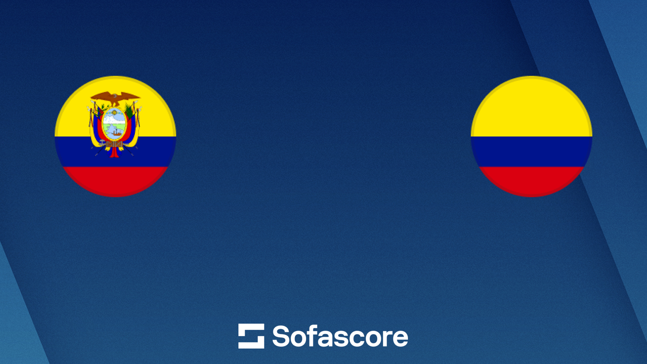 Ecuador vs Colombia live score, H2H and lineups | Sofascore