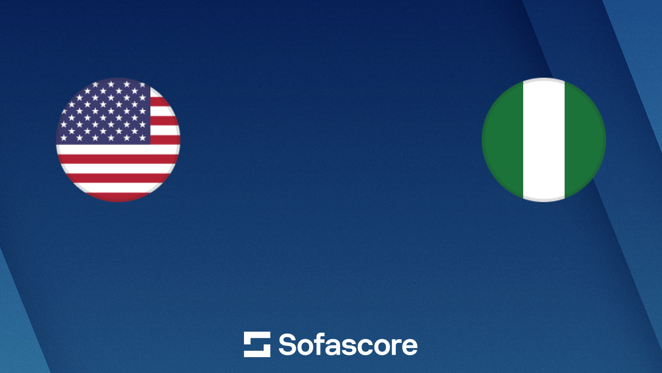 USA vs Nigeria live score, H2H and lineups | Sofascore