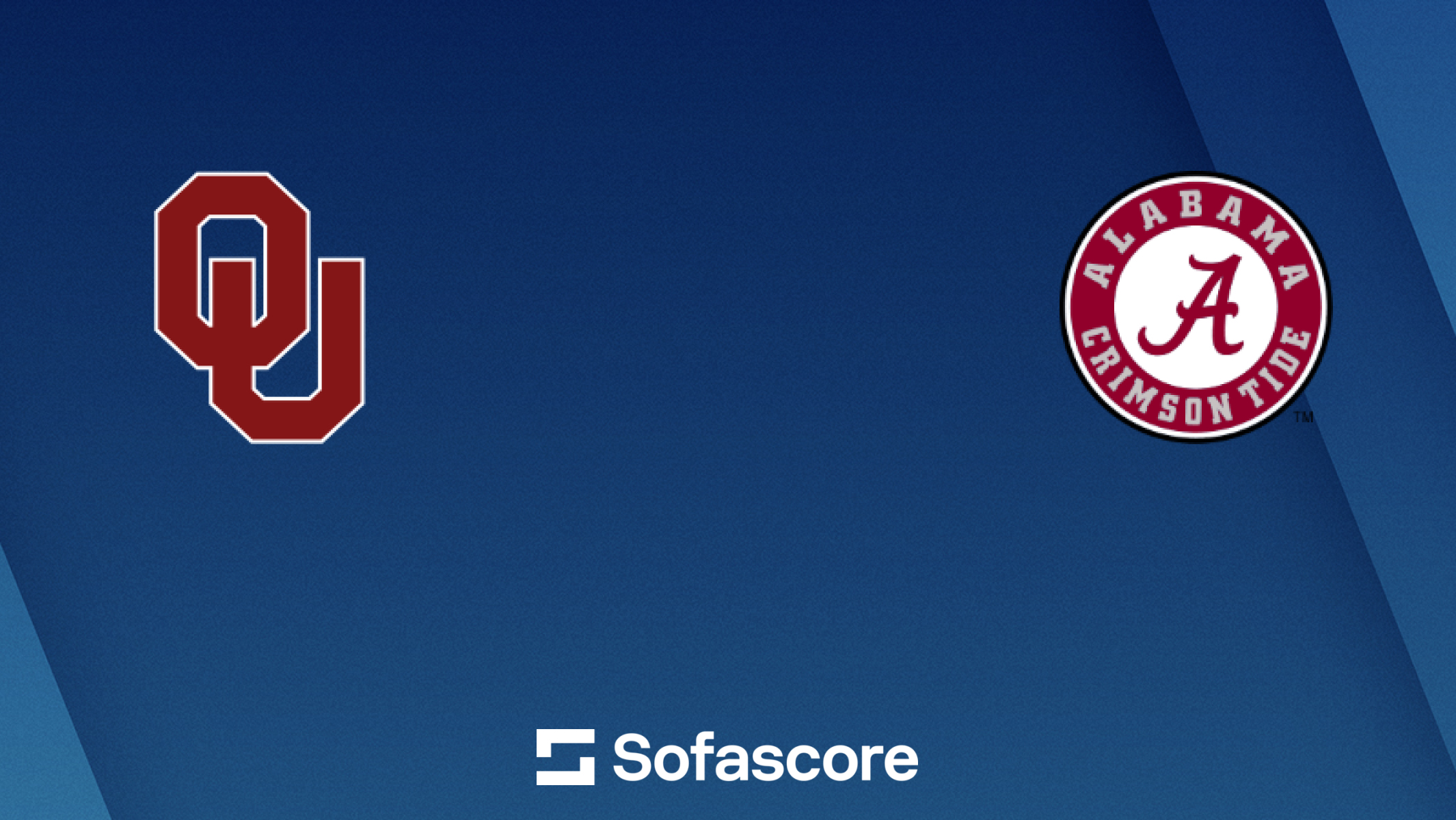 Oklahoma vs Alabama live score & H2H | Sofascore
