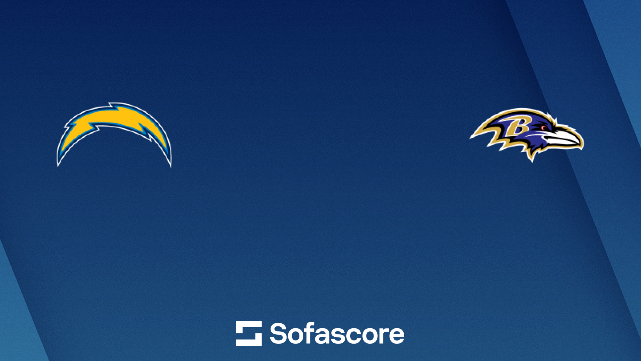 Chargers vs Ravens live score & H2H | Sofascore