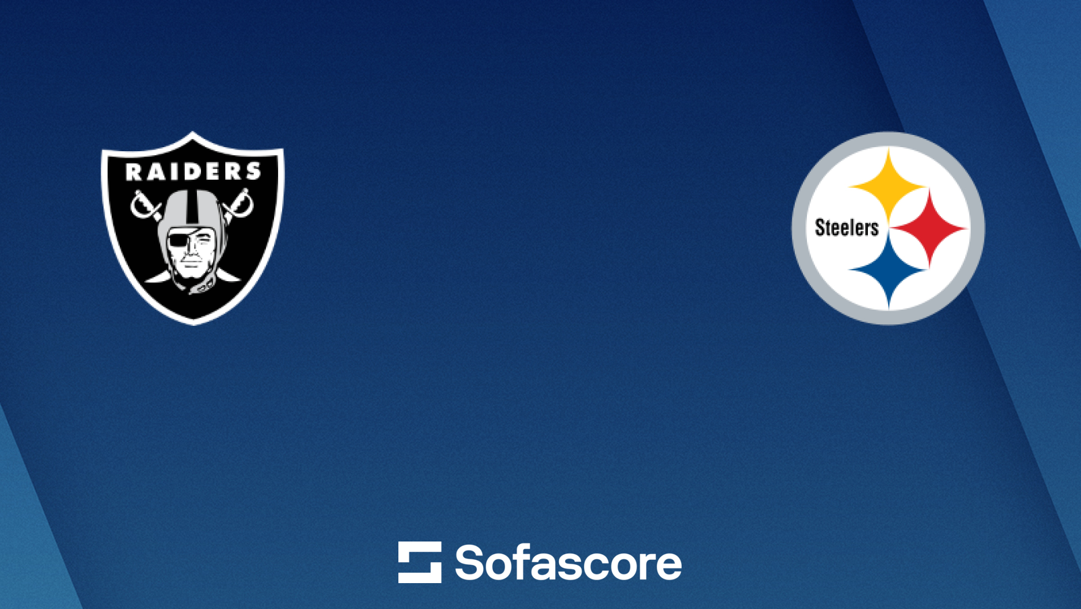 Raiders vs Steelers live score & H2H | Sofascore