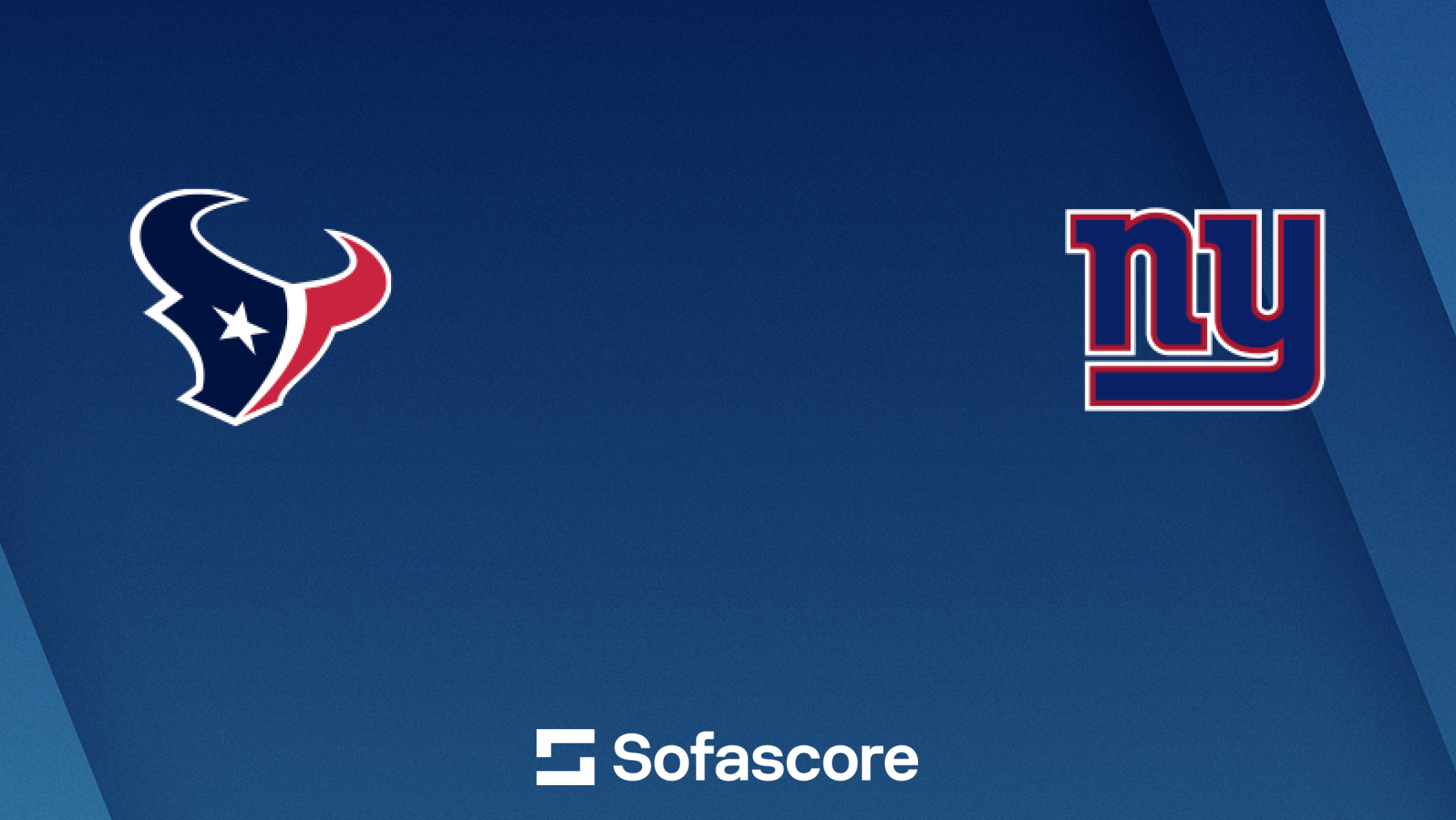 Texans vs Giants live score & H2H | Sofascore