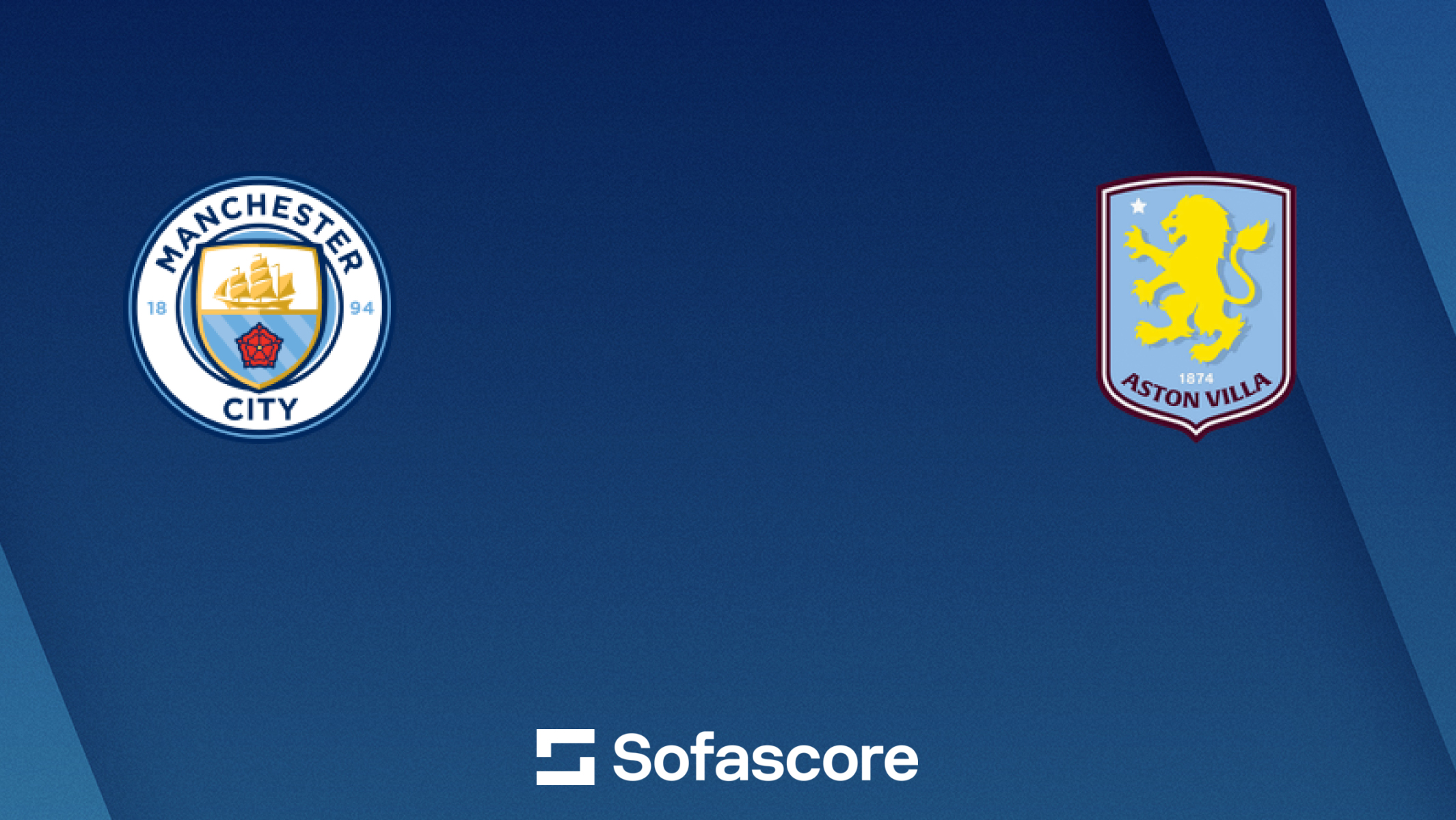 Manchester City vs Aston Villa live score, H2H and lineups | Sofascore