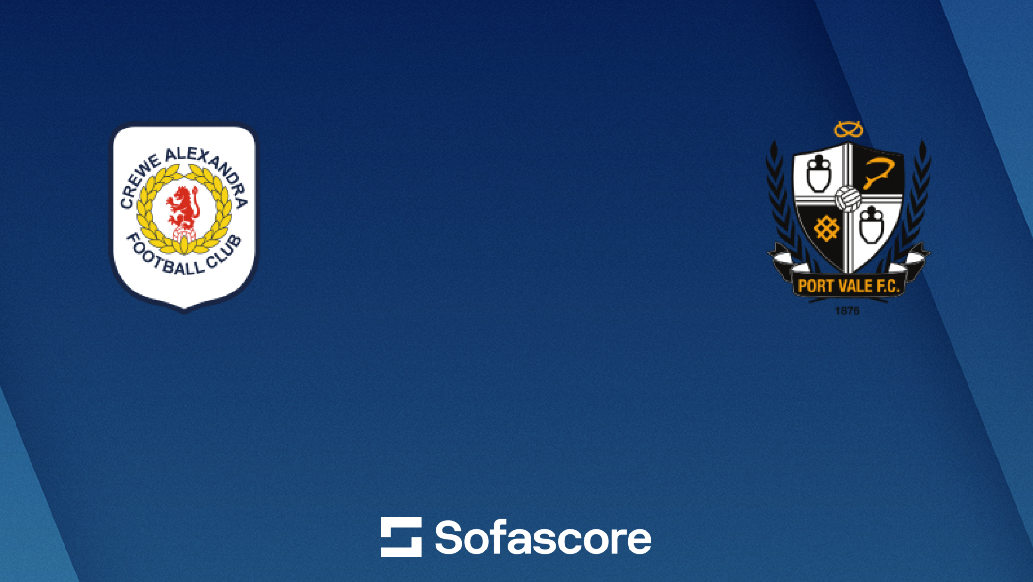 Crewe Alexandra vs Port Vale live score, H2H and lineups | Sofascore