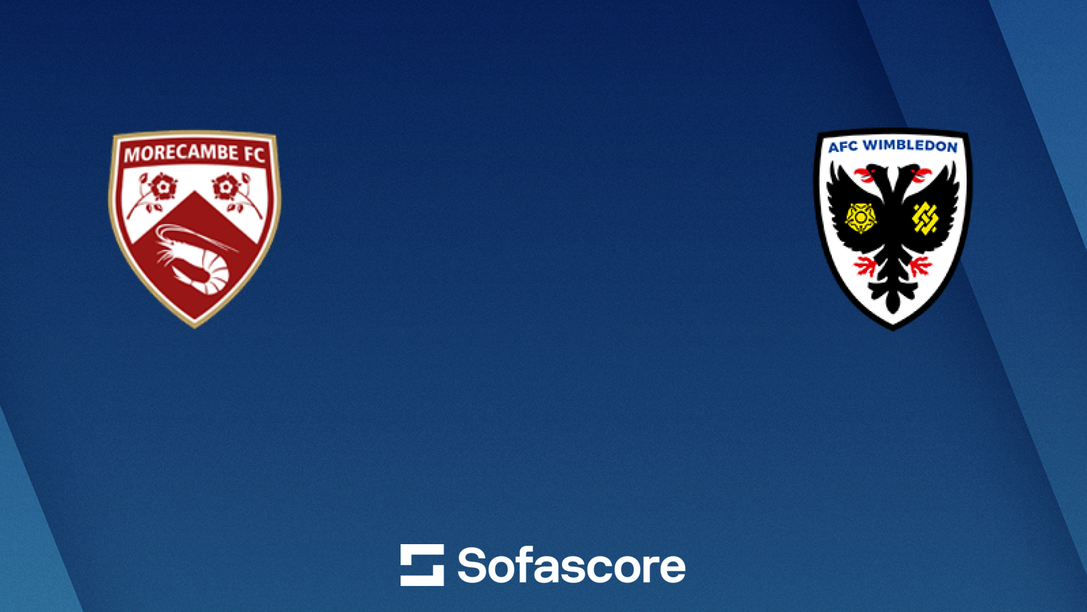 Morecambe - AFC Wimbledon en vivo, resultados H2H | Sofascore
