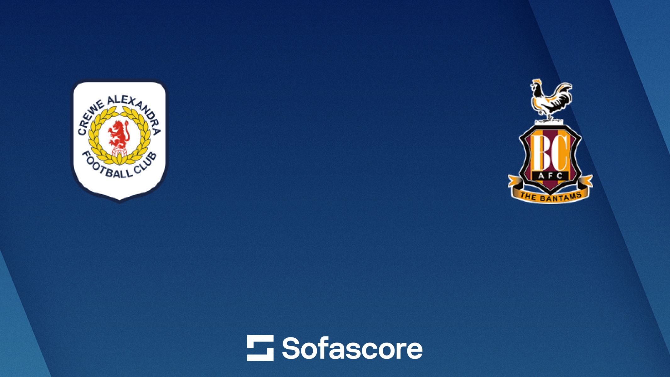 Crewe Alexandra vs Bradford City live score, H2H and lineups | Sofascore