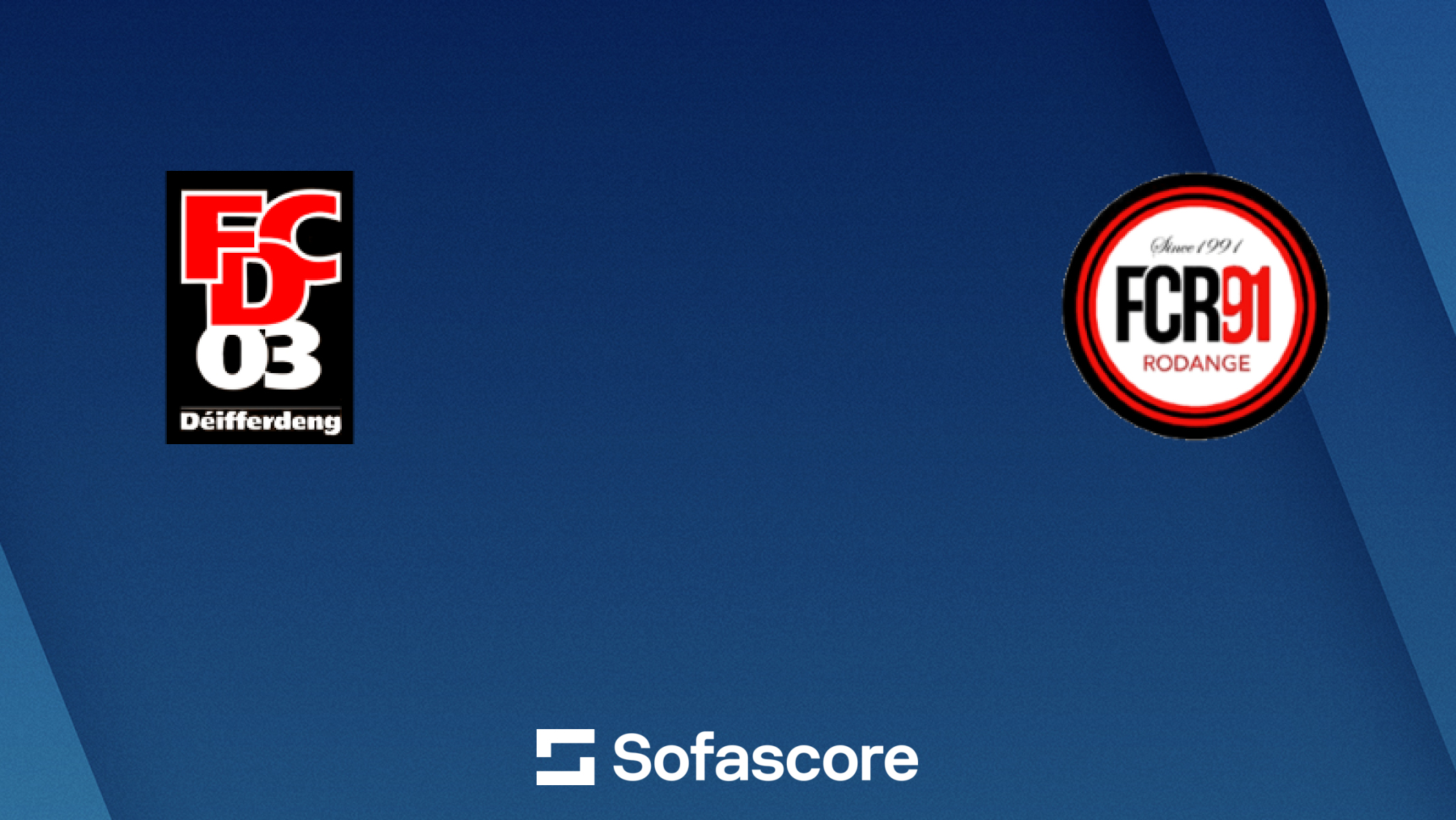 Differdange FC 03 vs FC Rodange 91 live score, H2H and lineups | Sofascore