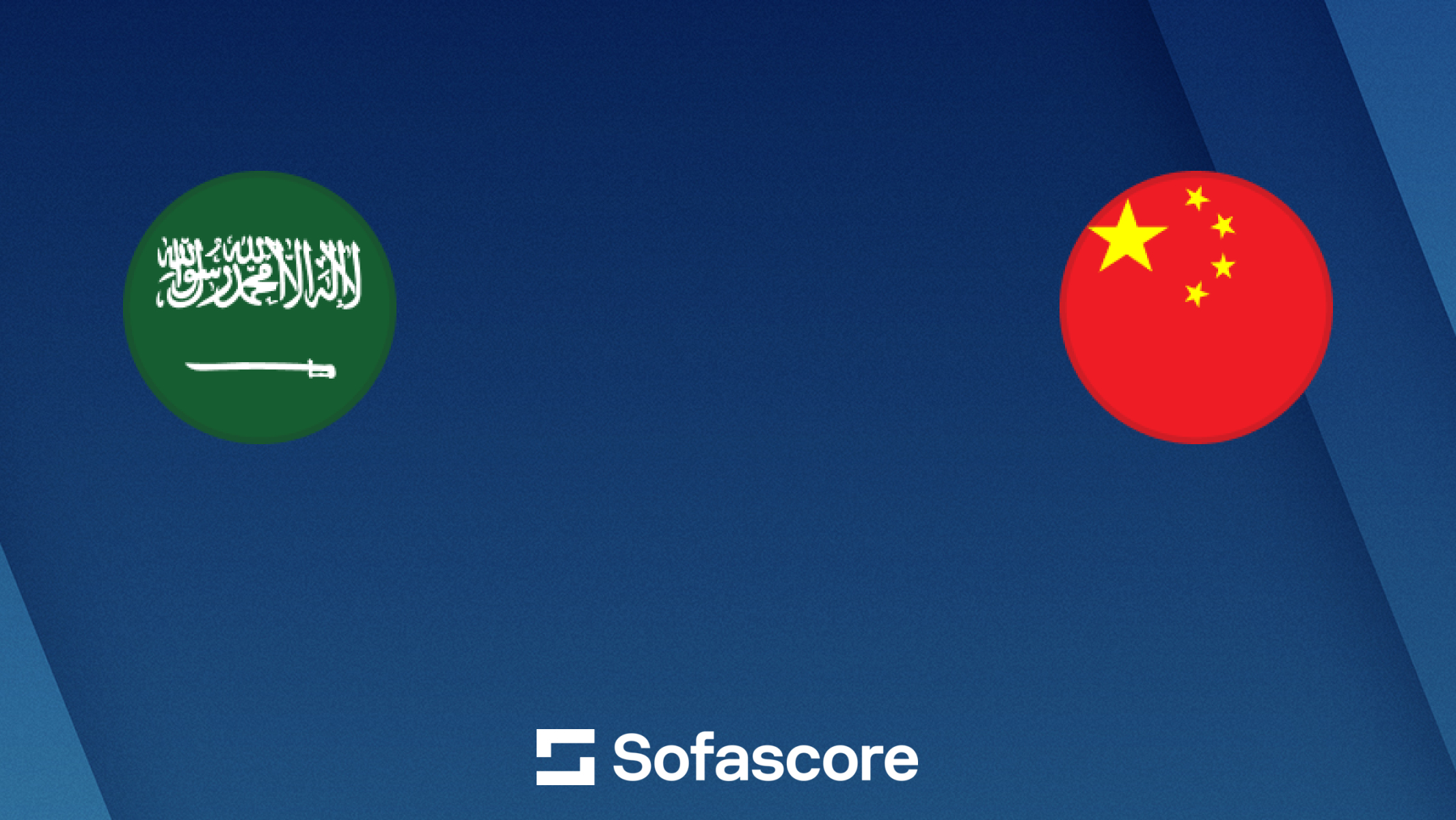 Saudi Arabia vs China live score, H2H and lineups | Sofascore