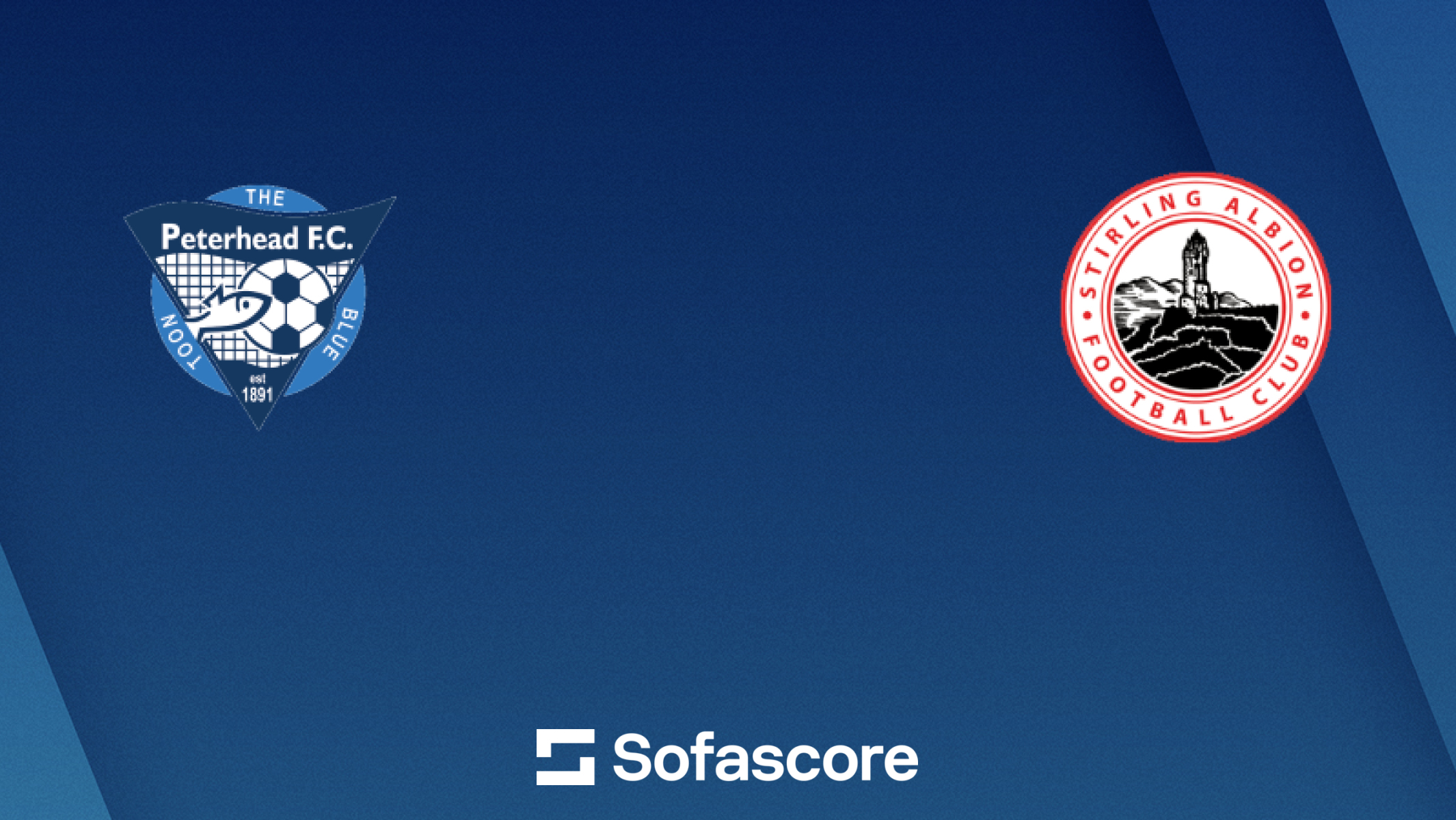 Peterhead vs Stirling Albion live score, H2H and lineups | Sofascore