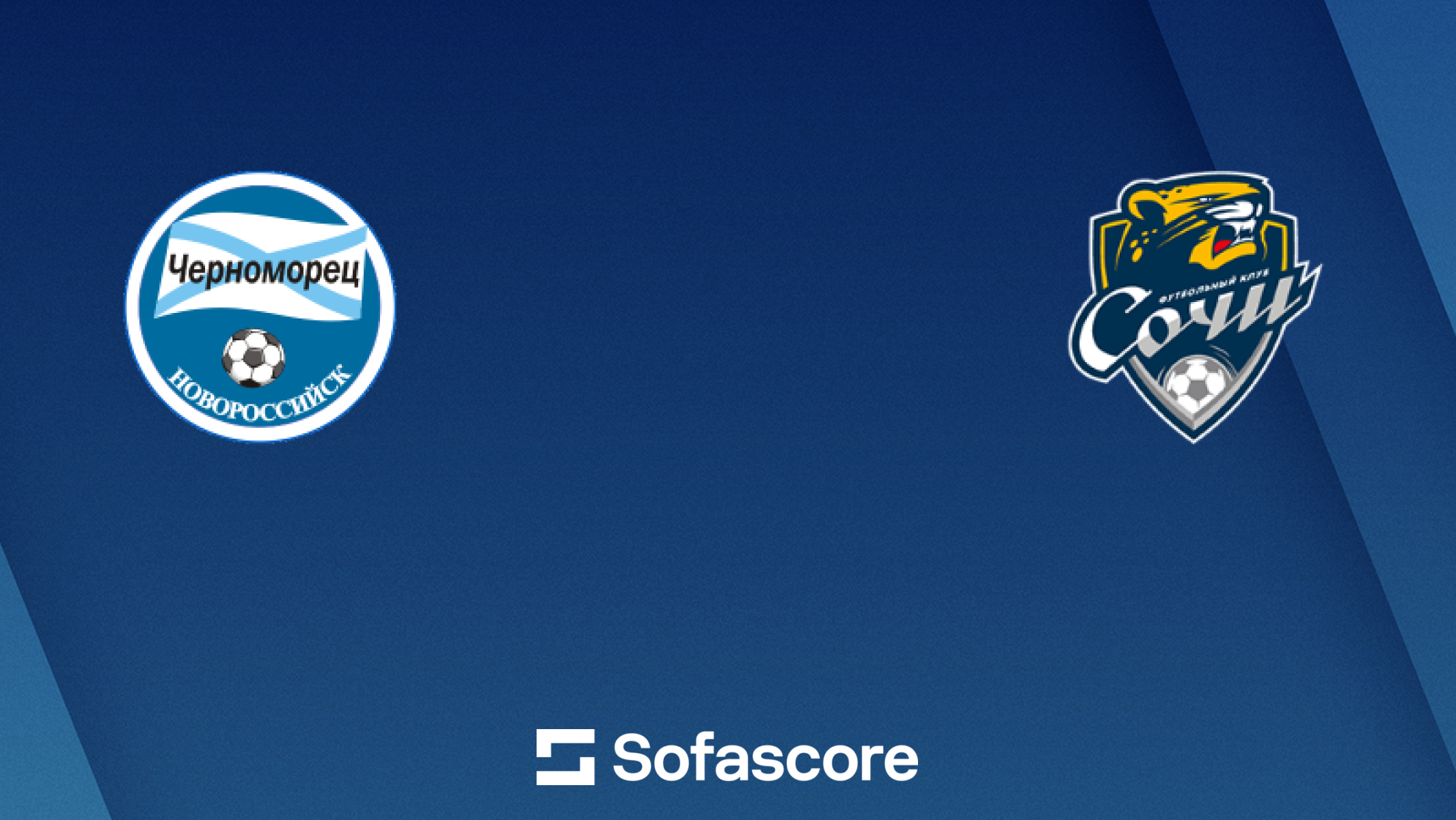 Chernomorets Novorossijsk - FC Sochi результат, H2H и составы | Sofascore
