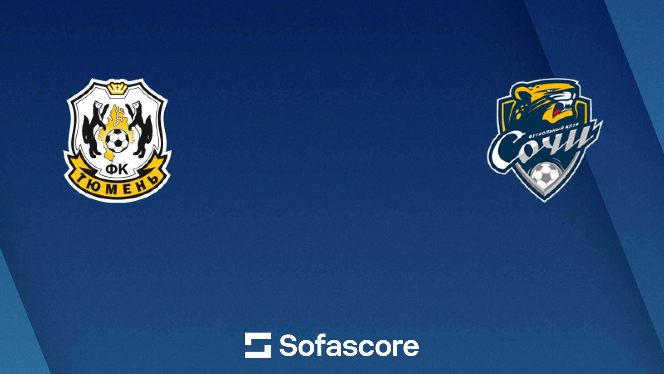 FC Tyumen vs FC Sochi live score, H2H and lineups | Sofascore