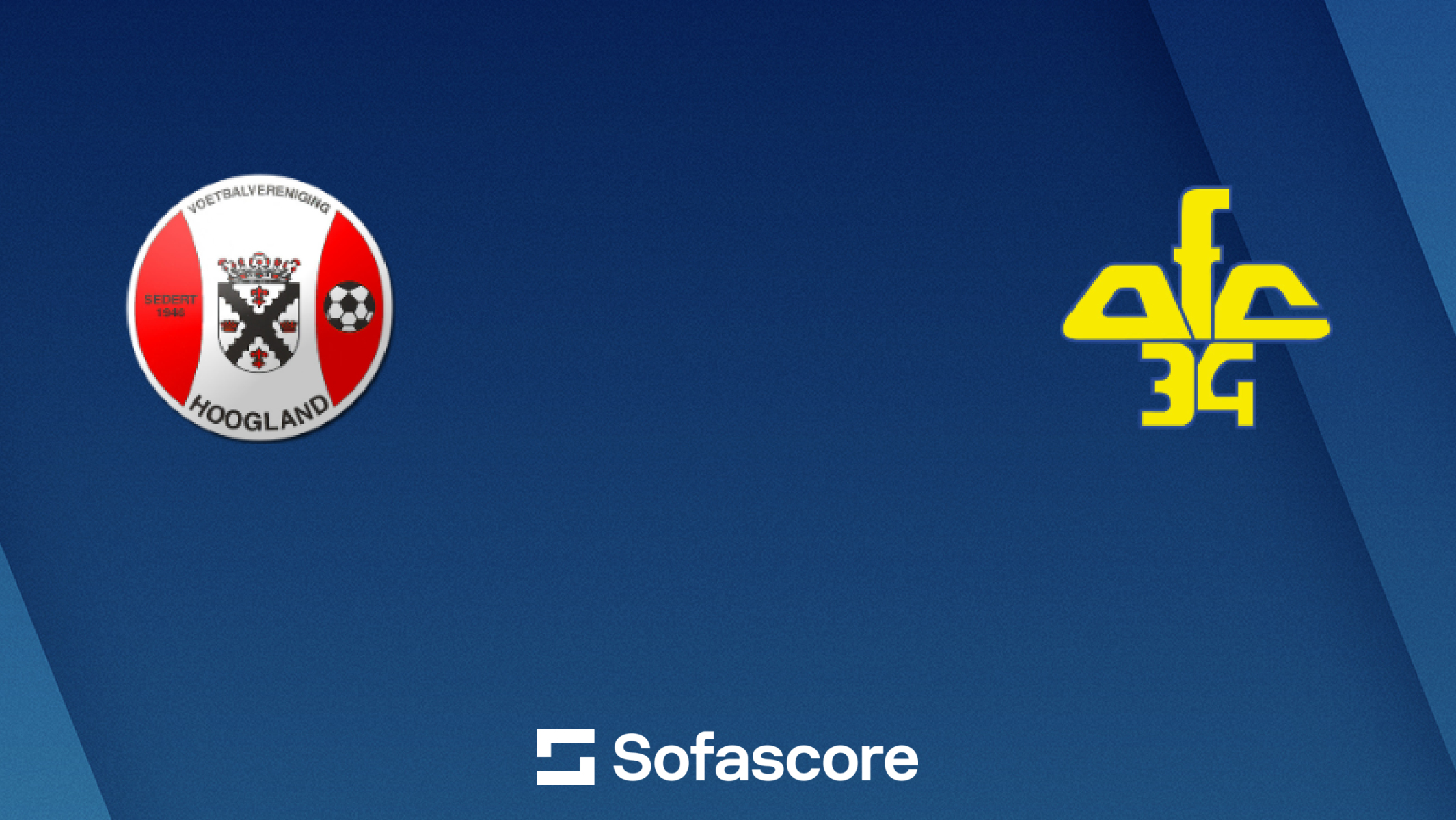 VV Hoogland vs AFC '34 Alkmaar live score, H2H and lineups | Sofascore