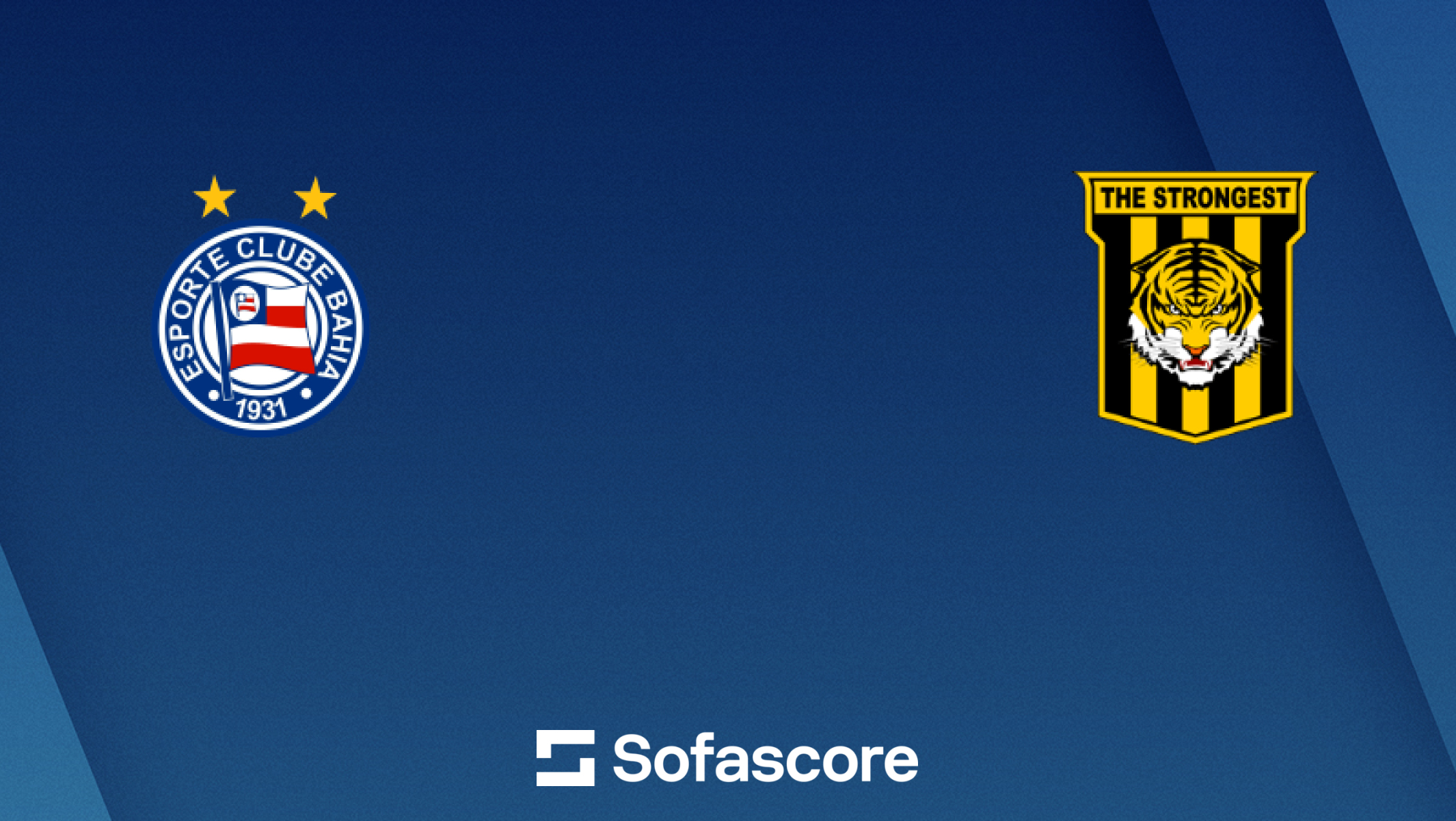 Bahia vs The Strongest live score, H2H and lineups | Sofascore
