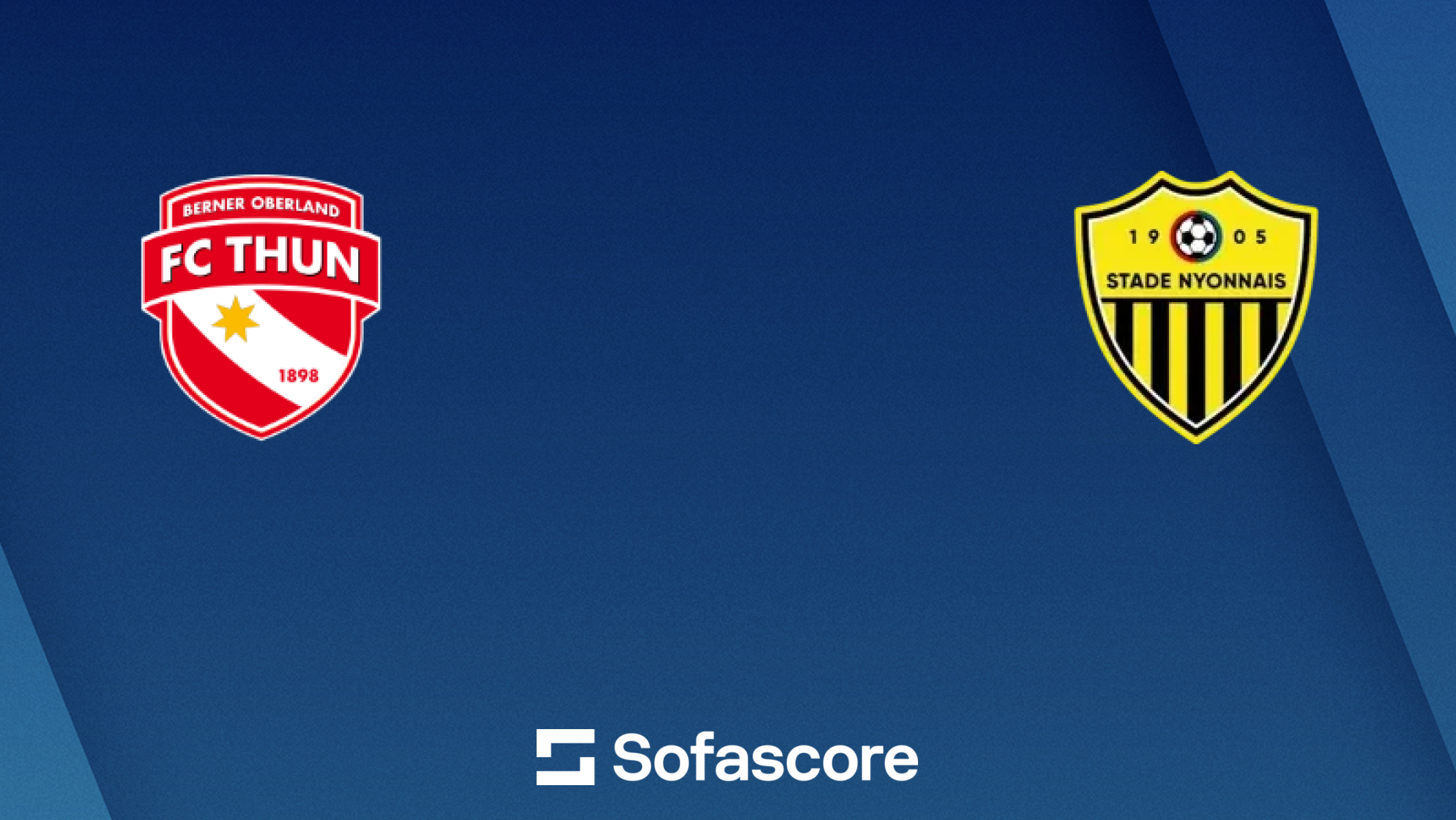 FC Thun vs Stade Nyonnais live score, H2H and lineups | Sofascore