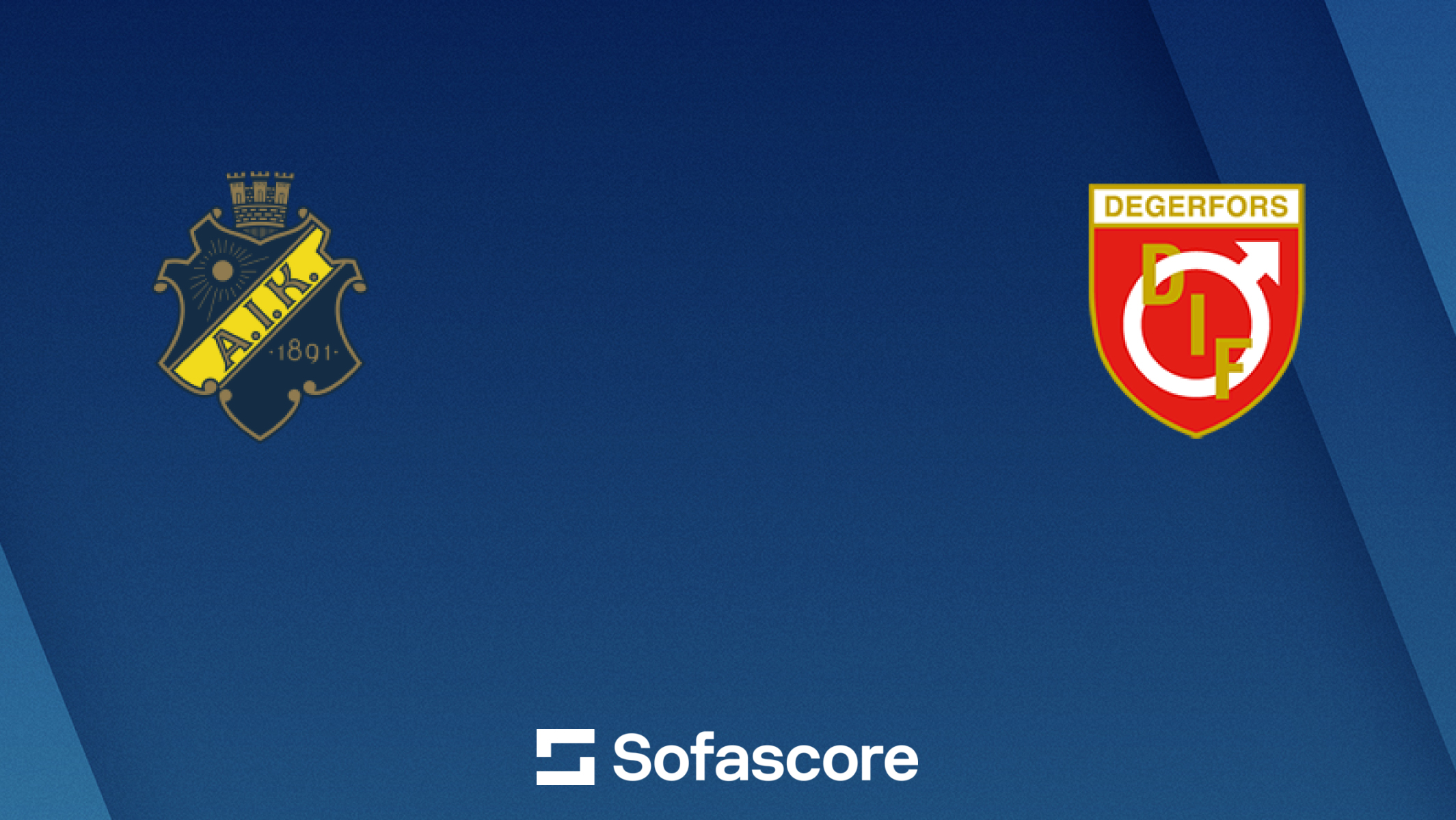 AIK vs Degerfors IF live score, H2H and lineups | Sofascore