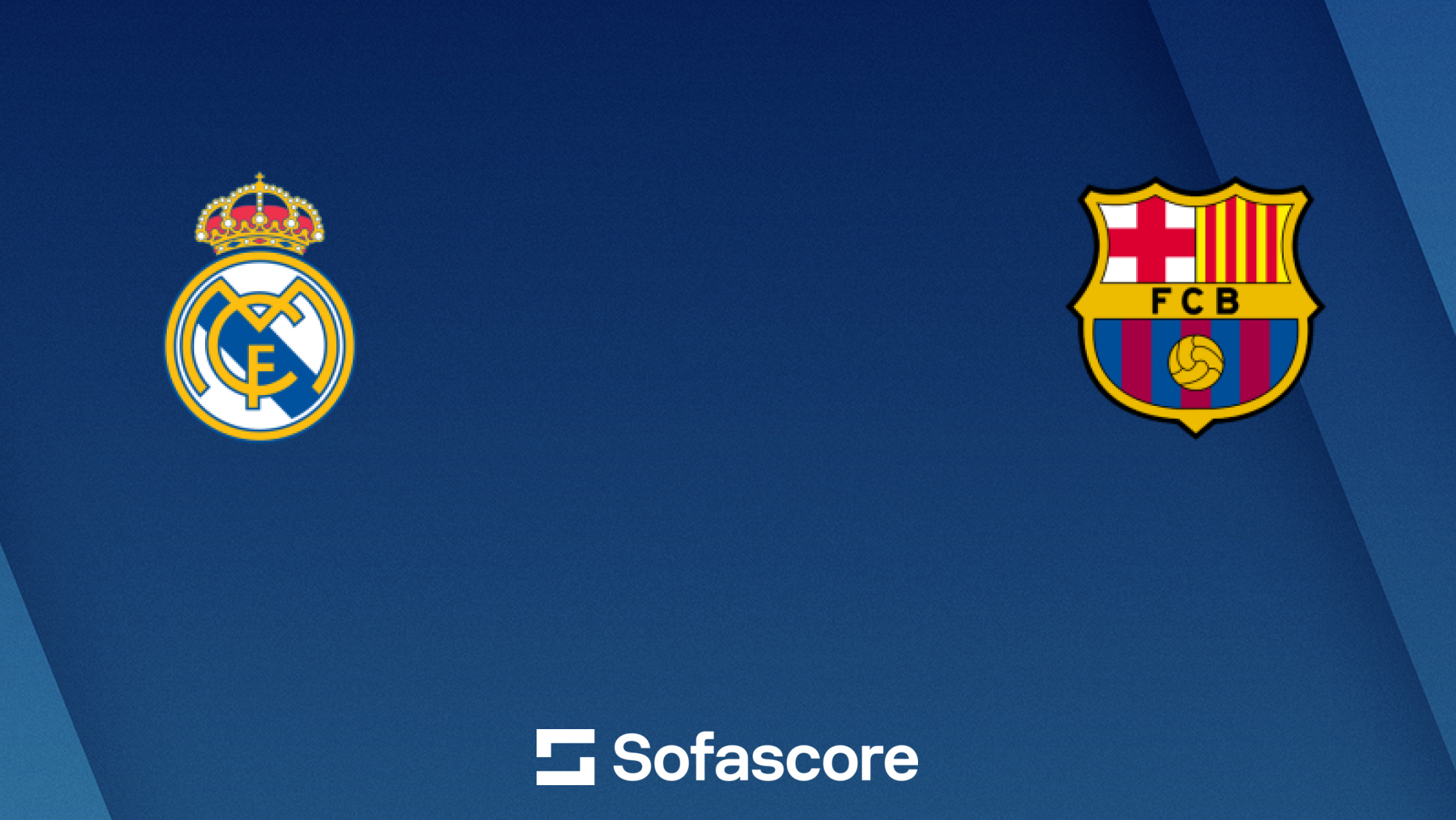 Real Madrid vs Barcelona resultados en vivo, H2H y alineaciones | Sofascore