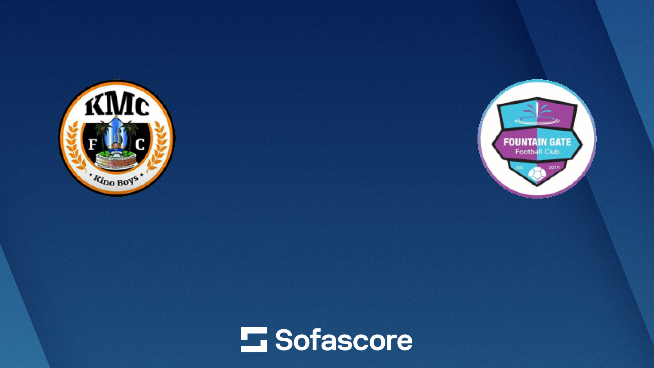 KMC FC vs Fountain Gate live score, H2H and lineups | Sofascore
