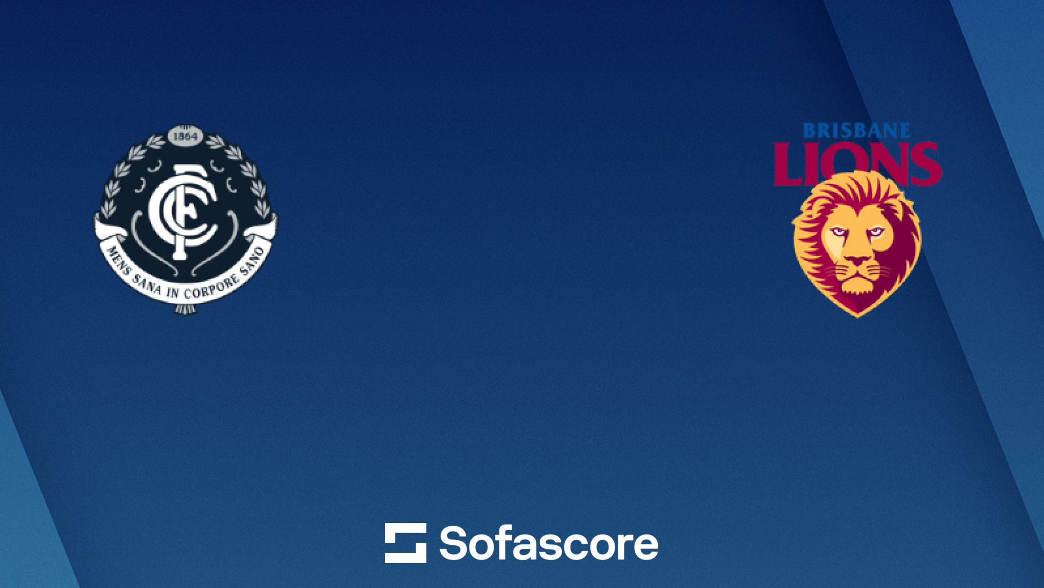 Carlton Blues Brisbane Lions live score and H2H results - Sofascore