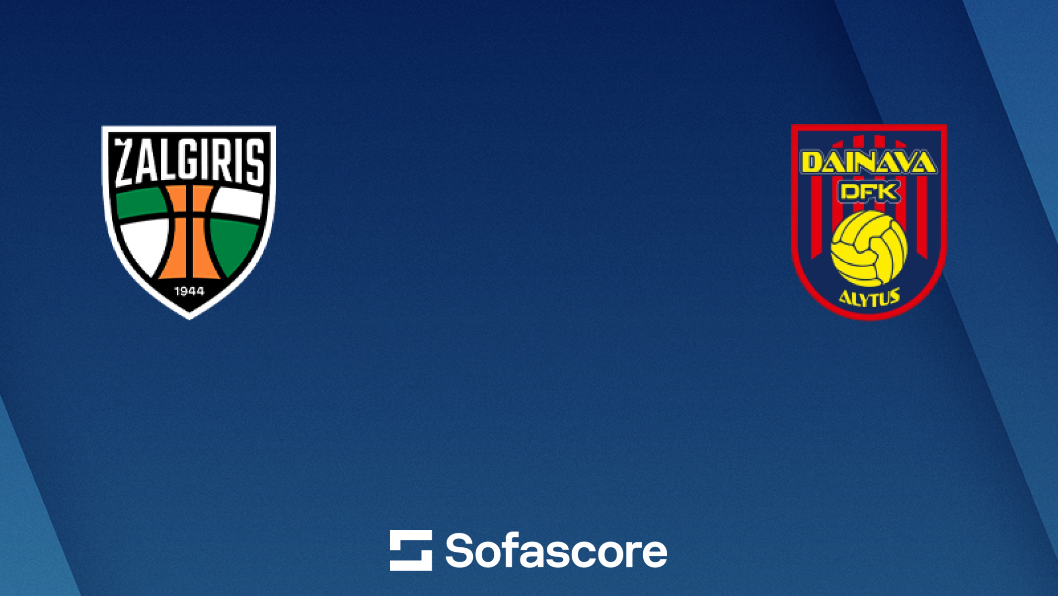 FK Kauno Žalgiris vs Dainava Alytus resultados en vivo, H2H y alineaciones | Sofascore