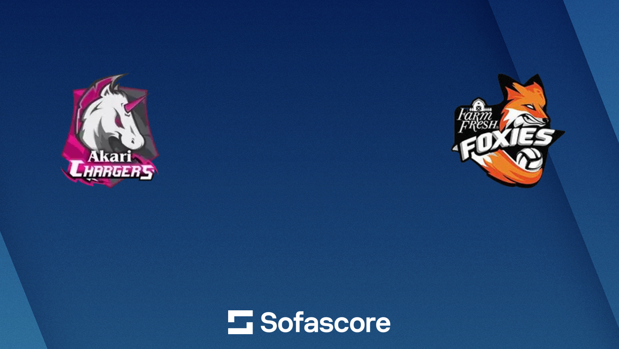 Akari Chargers Farm Fresh Foxies live score, video stream and H2H ...