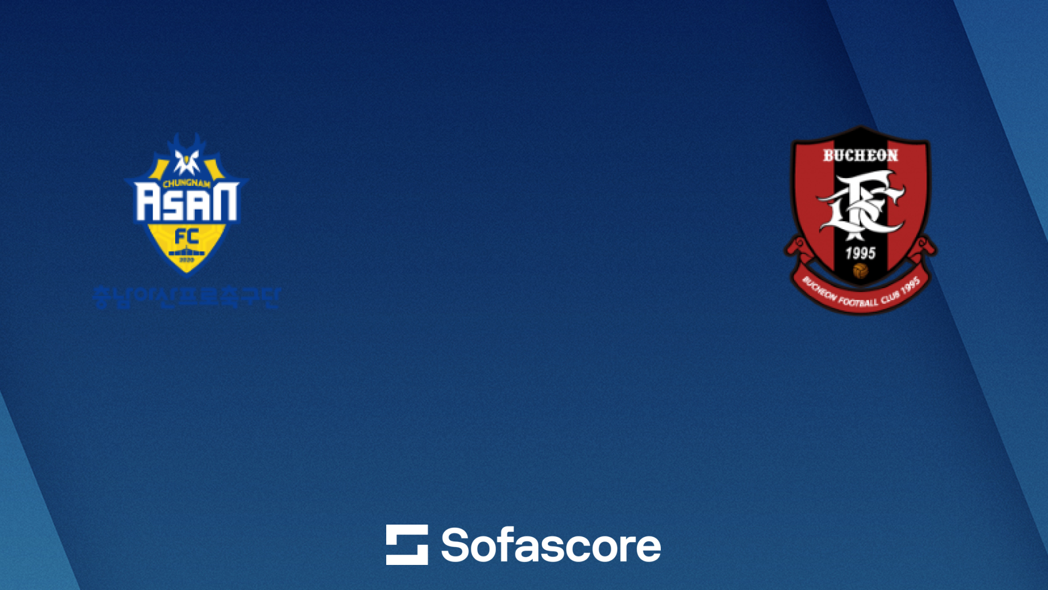 Chungnam Asan FC - Bucheon FC 1995 en vivo, resultados H2H | Sofascore