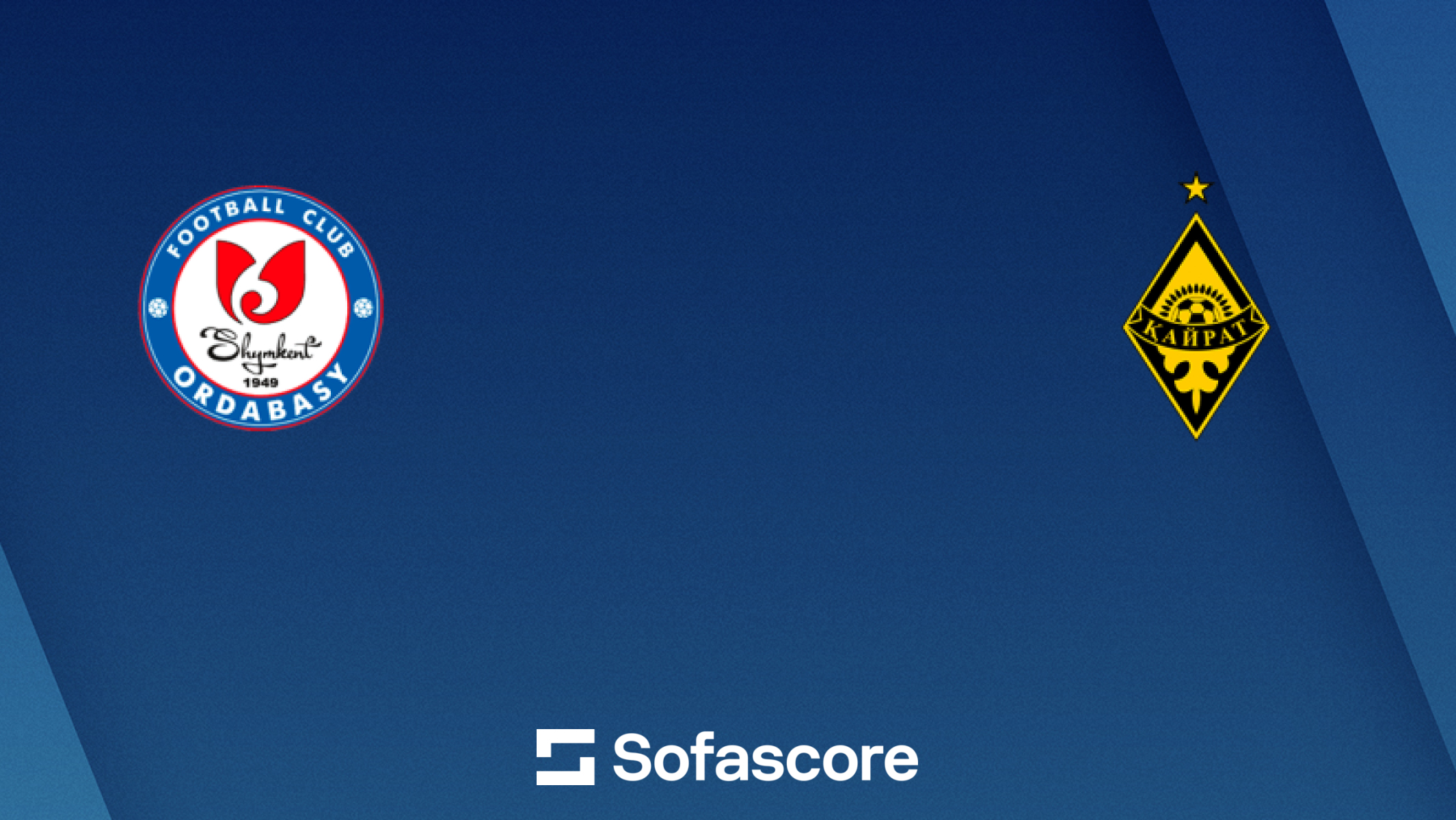 FC Ordabasy vs Kairat Almaty live score, H2H and lineups | Sofascore