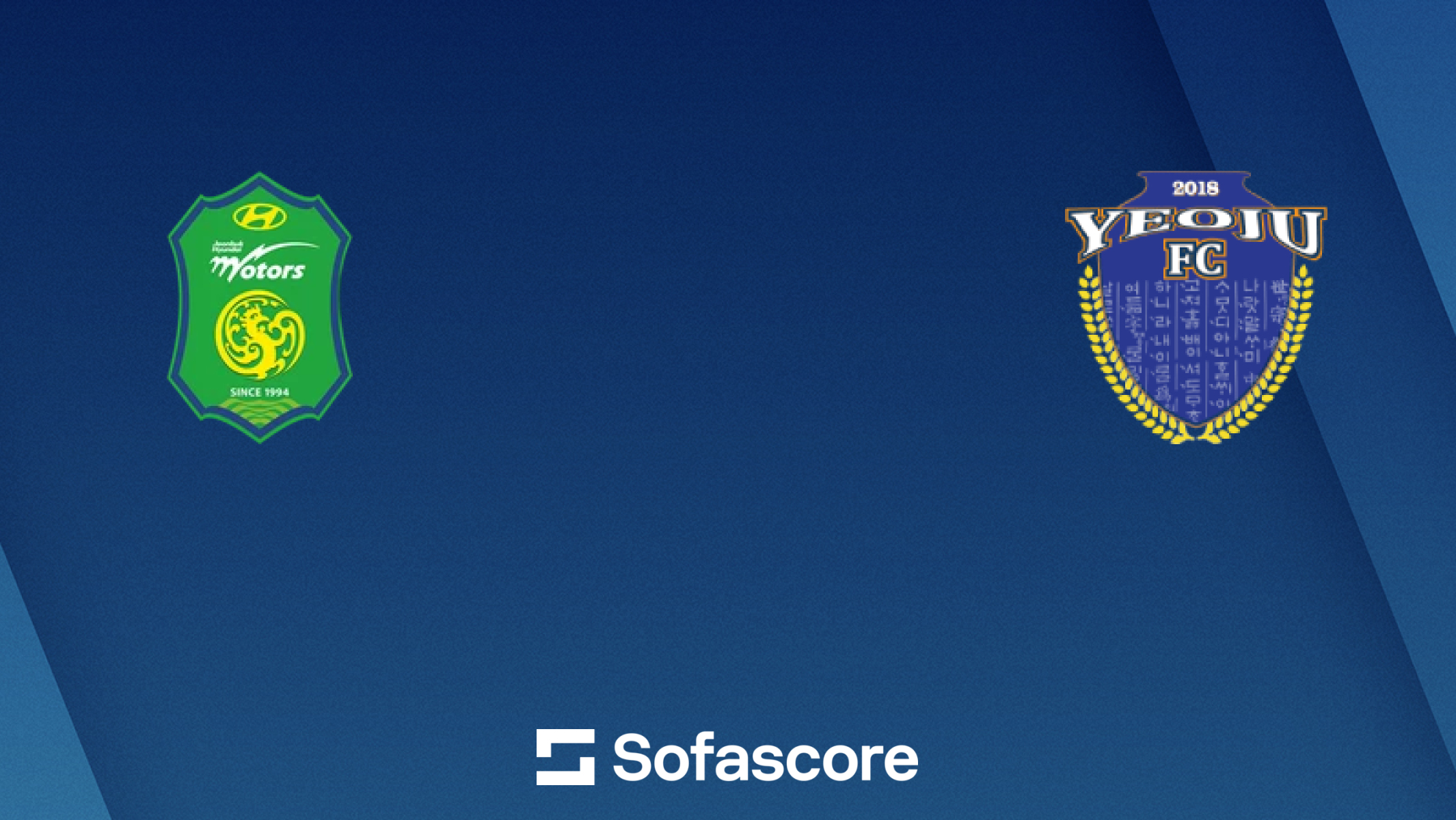 Jeonbuk FC II vs Yeoju FC live score, H2H and lineups | Sofascore