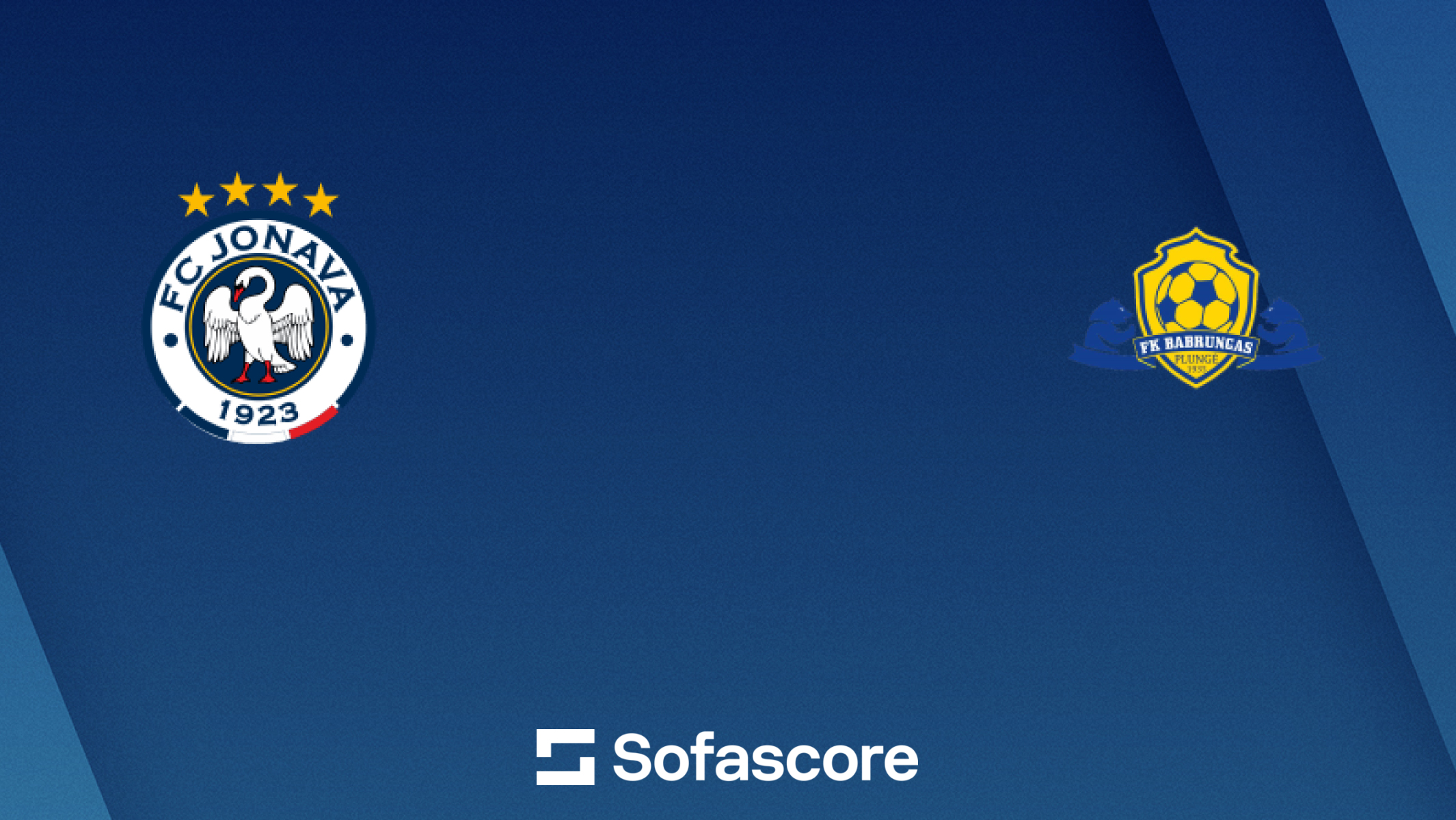 FK Jonava vs FK Babrungas Plungė live score, H2H and lineups | Sofascore