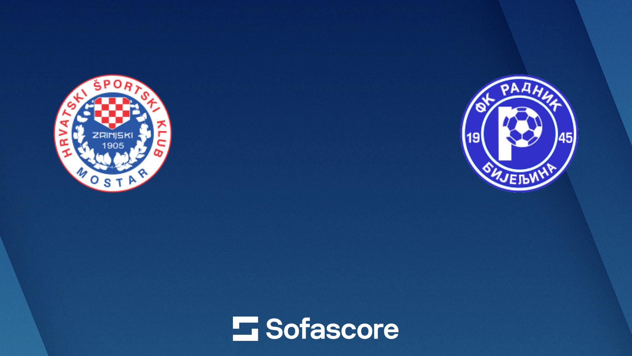 HŠK Zrinjski Mostar vs FK Radnik Bijeljina live score, H2H and lineups | Sofascore