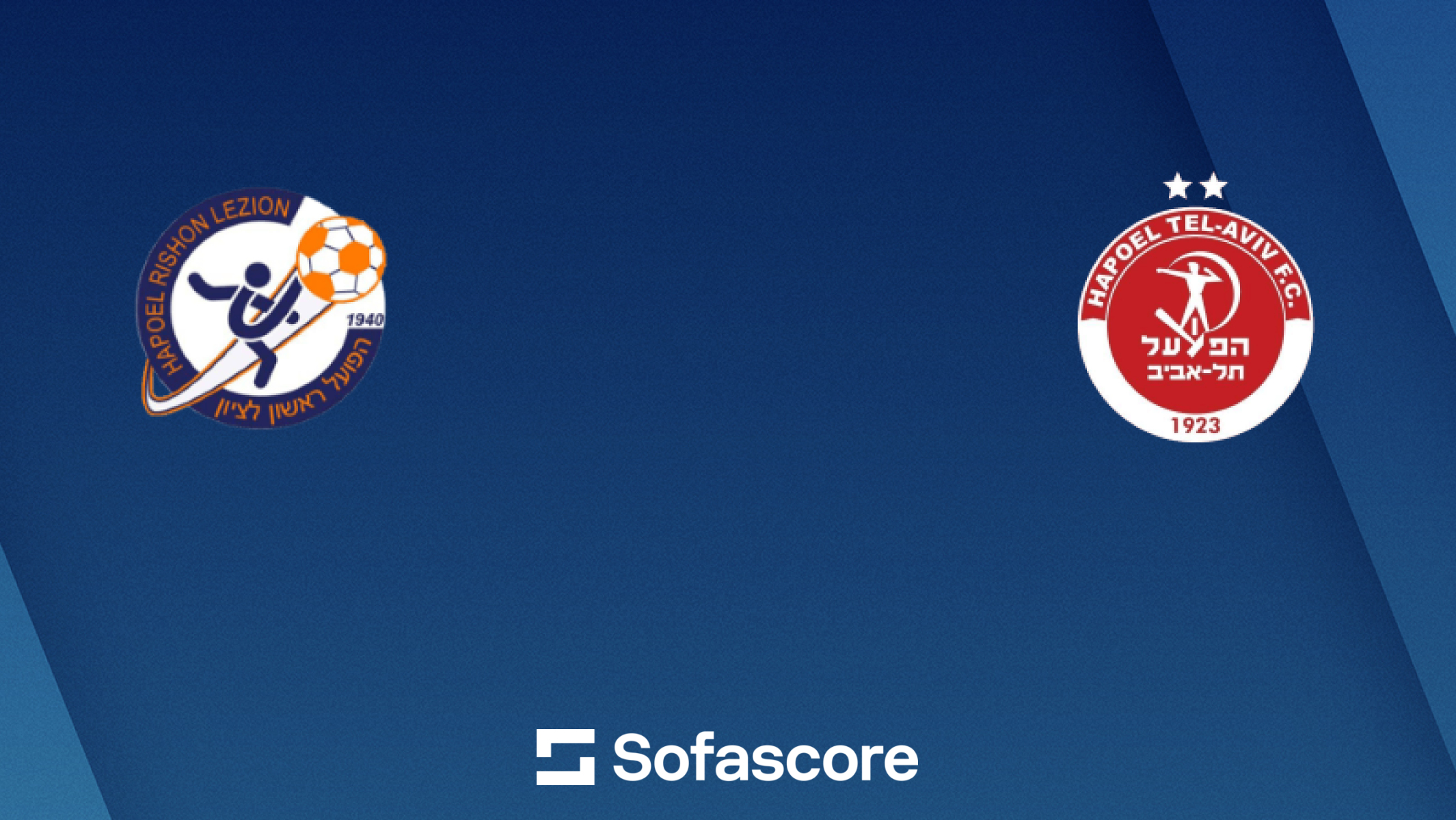 Hapoel Rishon Lezion vs Hapoel Tel Aviv live score, H2H and lineups | Sofascore