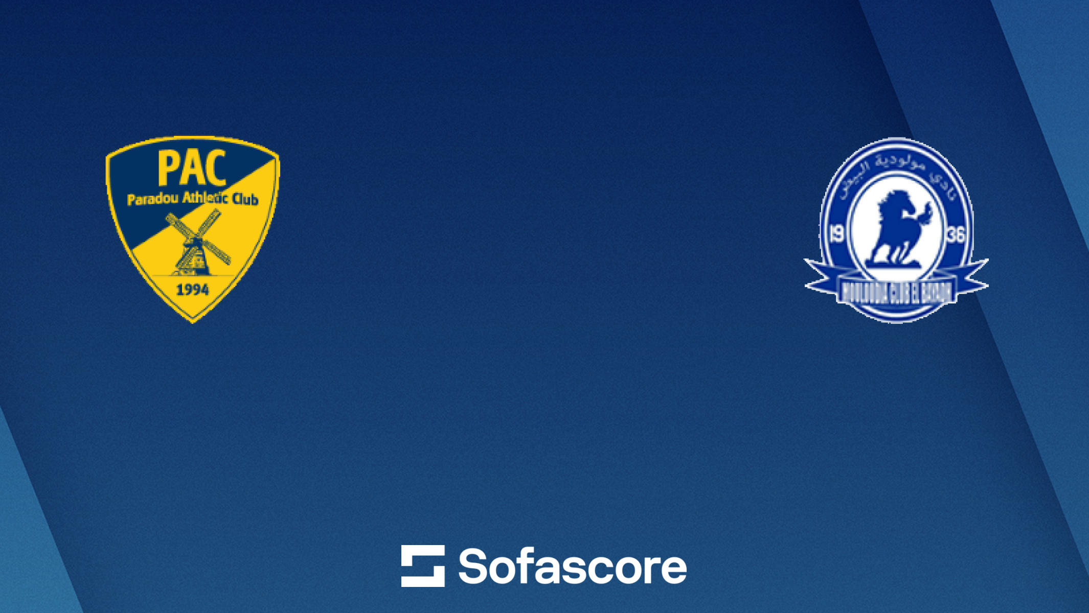 Paradou AC vs MC El Bayadh live score, H2H and lineups | Sofascore