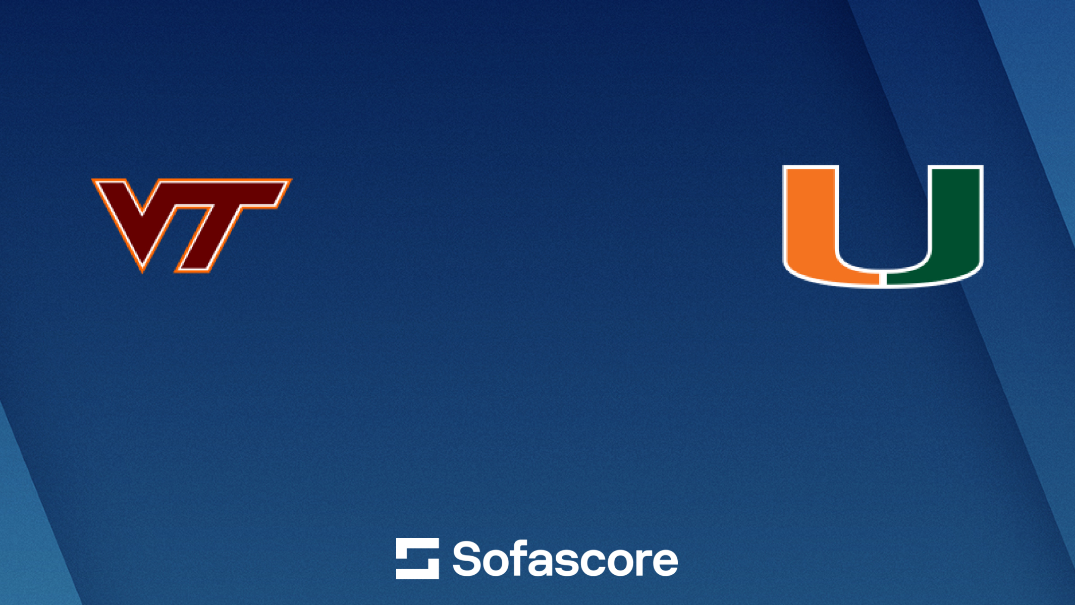 Virginia Tech vs Miami Hurricanes live score & H2H | Sofascore