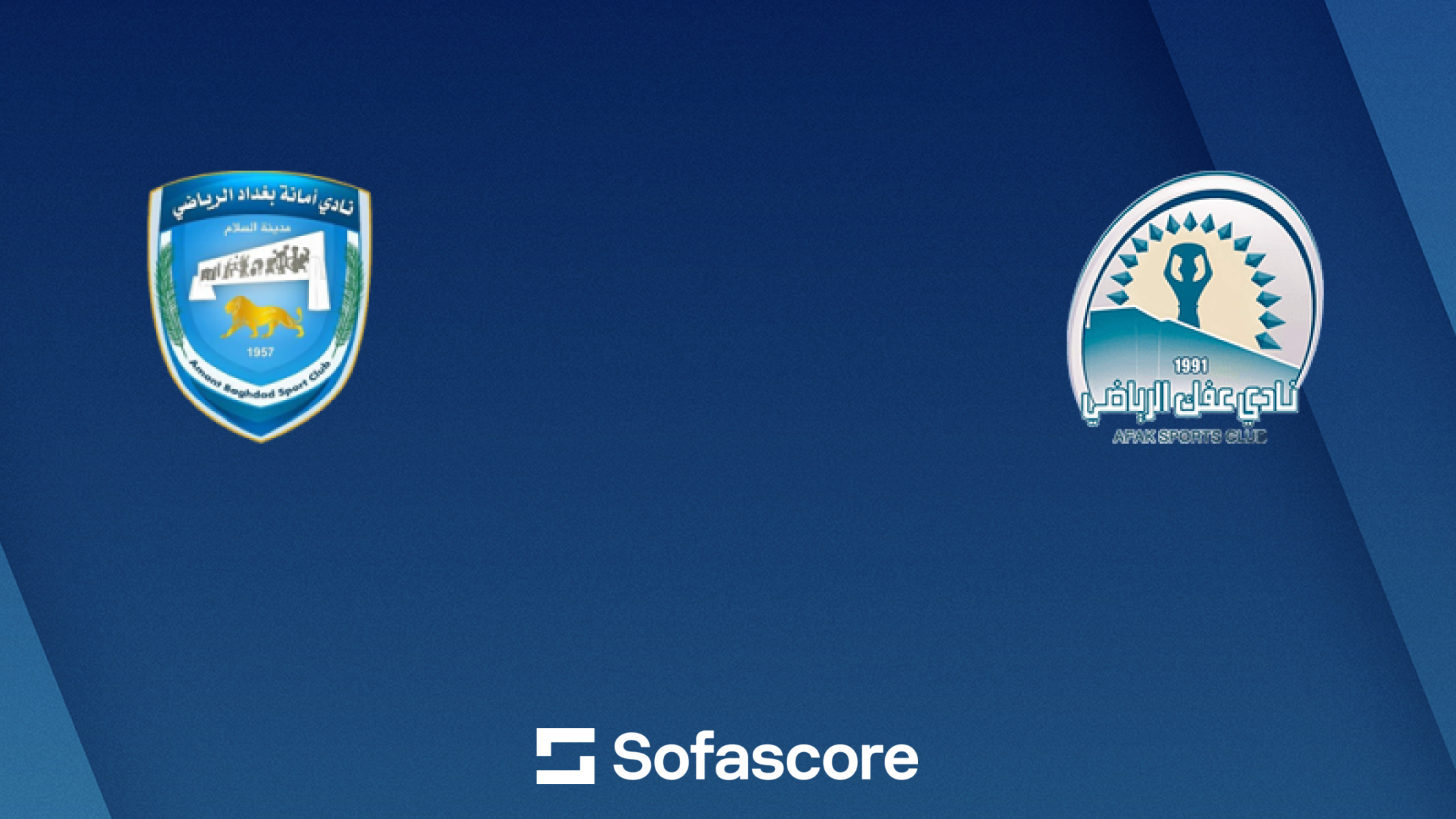 Amanat Baghdad SC vs Afak SC live score, H2H and lineups | Sofascore