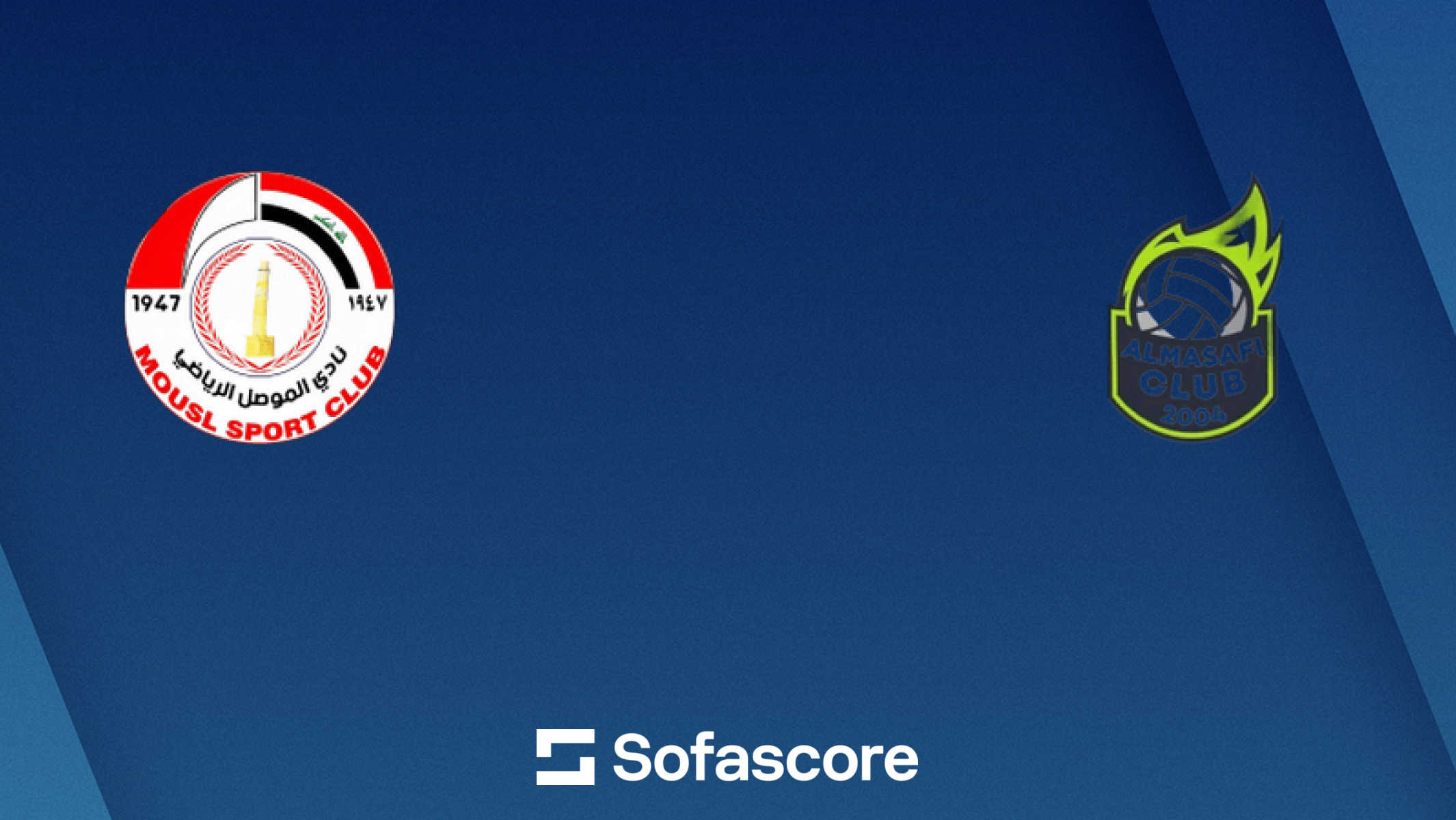 Al Mosul SC vs Al Masafi SC live score, H2H and lineups | Sofascore