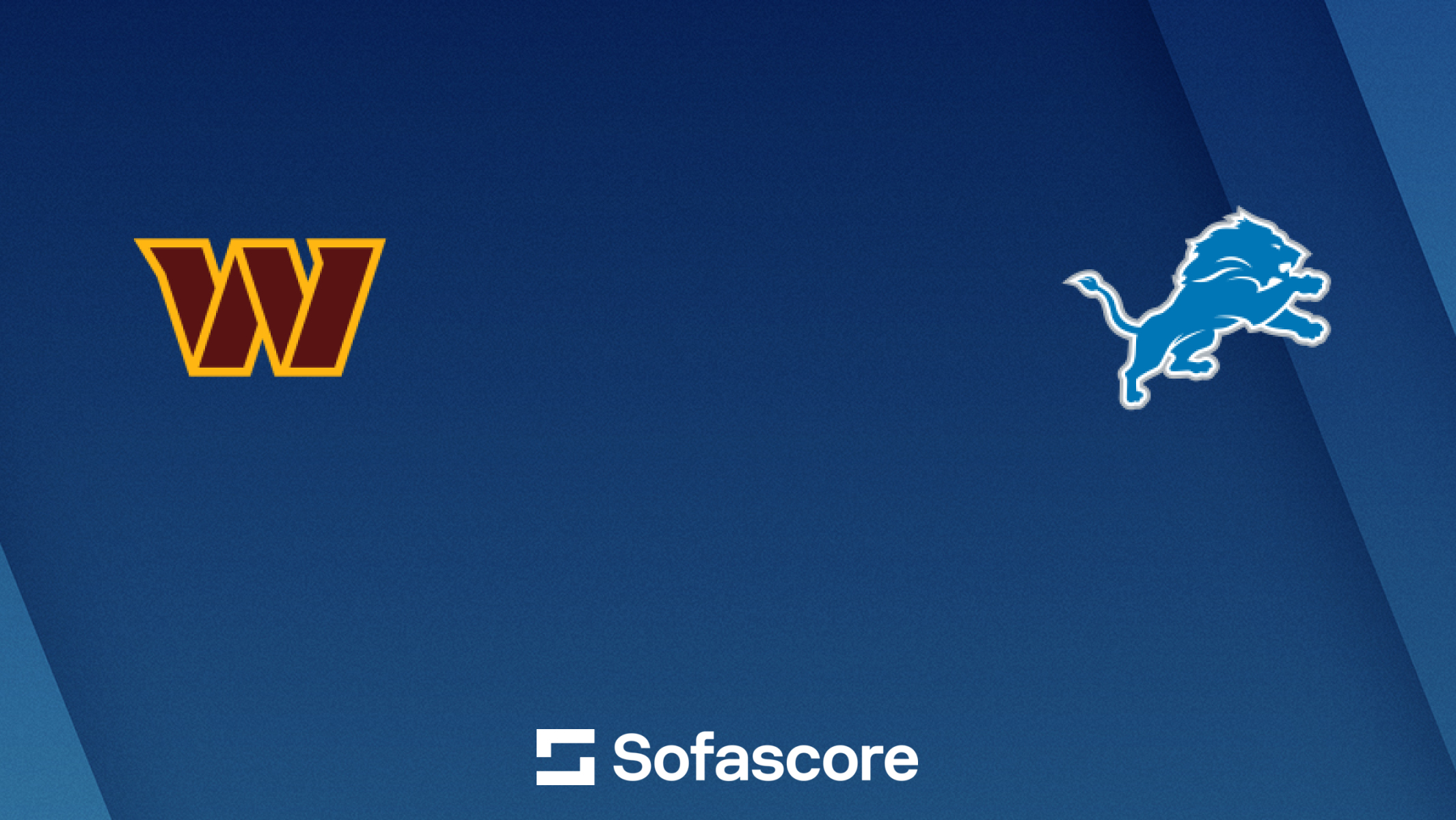 Commanders vs Lions live score & H2H | Sofascore