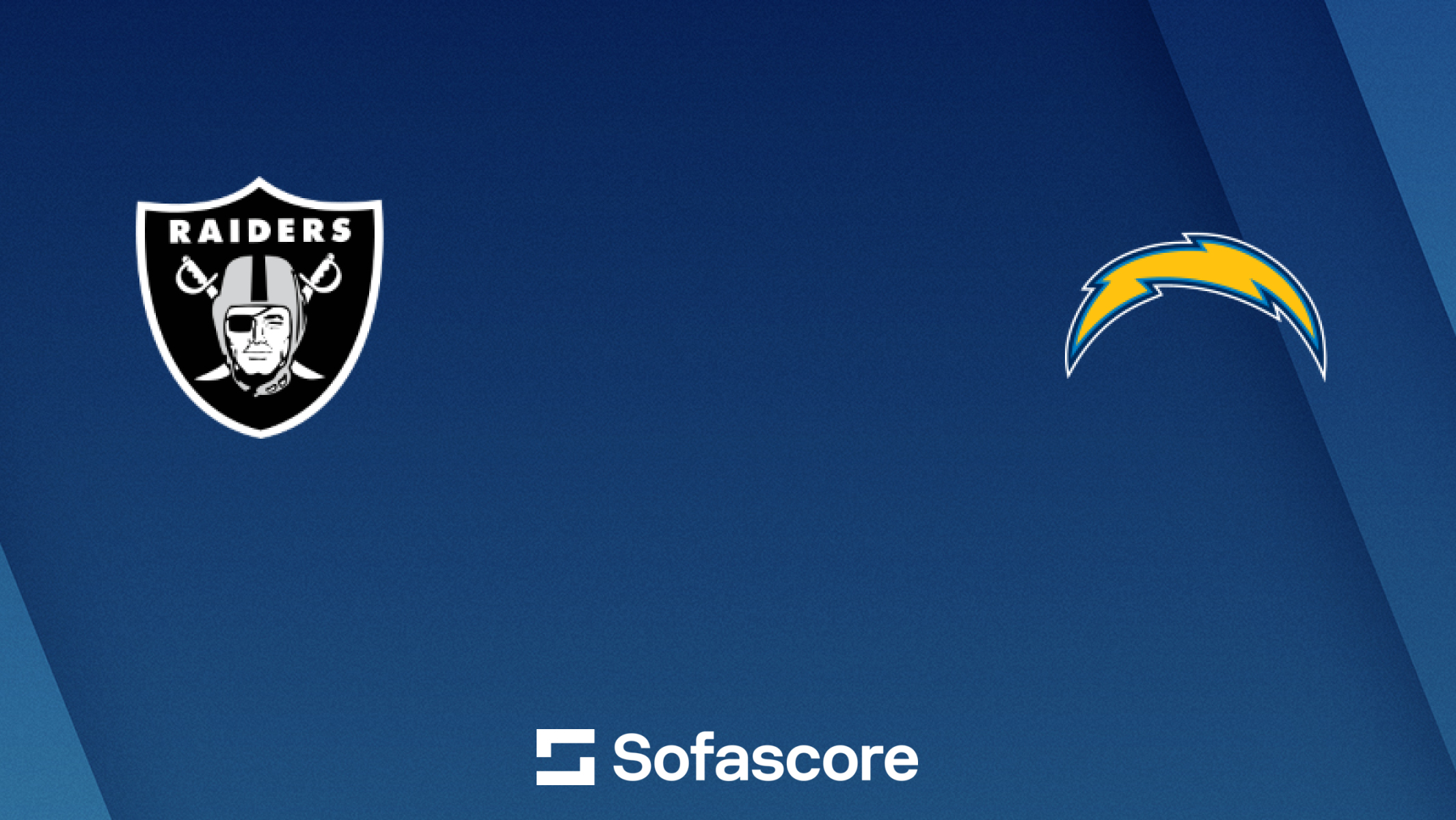 Raiders vs Chargers live score & H2H | Sofascore