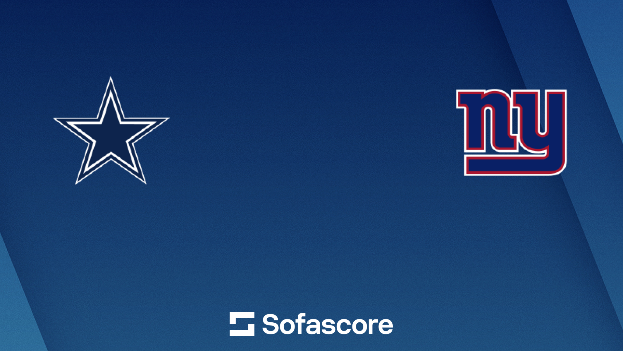 Cowboys vs Giants live score & H2H | Sofascore
