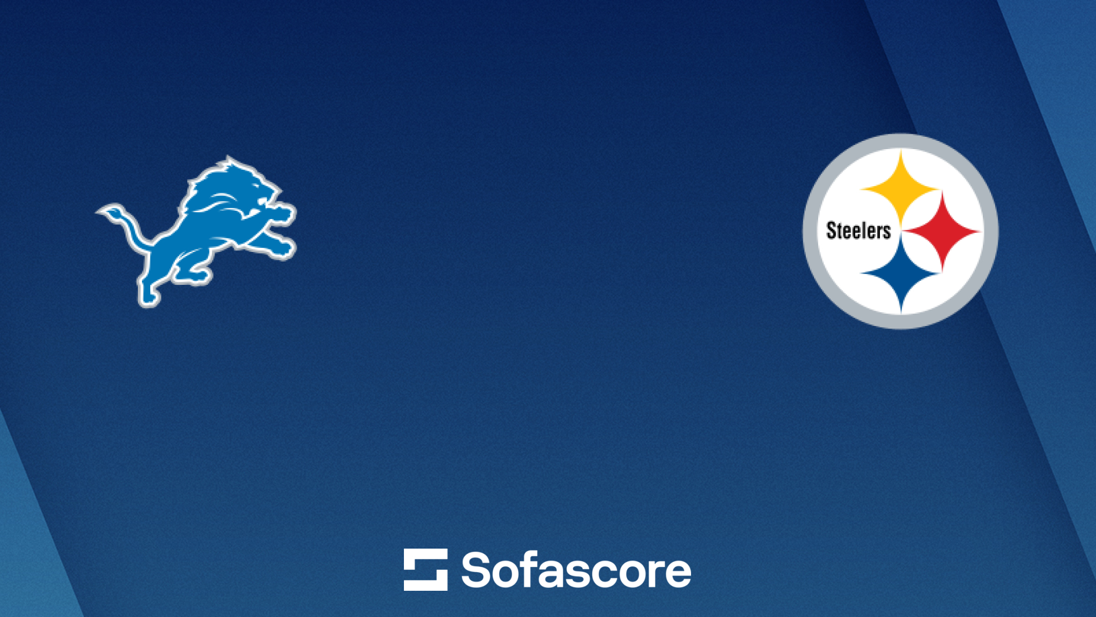 Lions vs Steelers live score & H2H | Sofascore