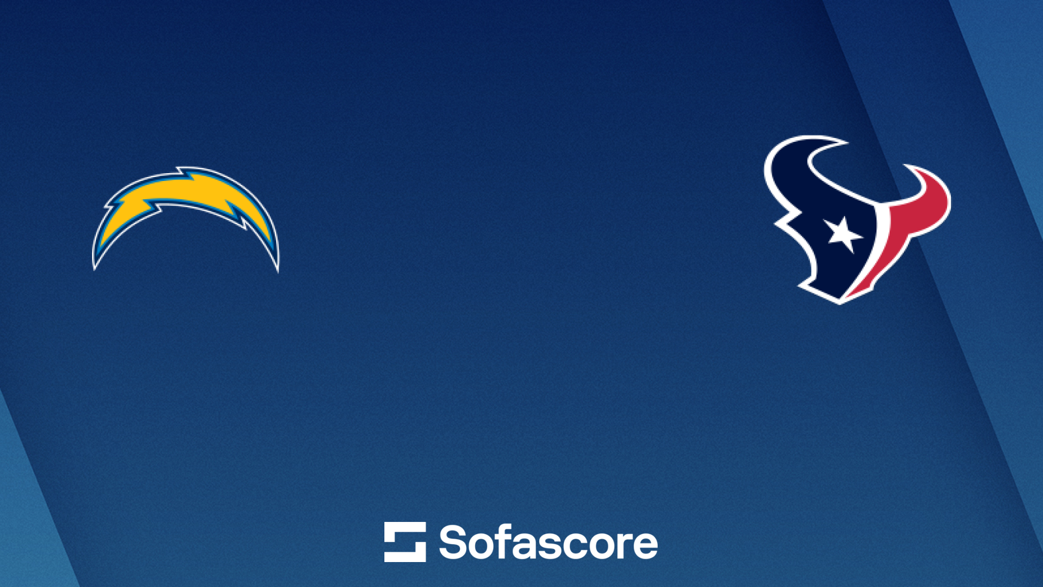 Chargers vs Texans live score & H2H | Sofascore