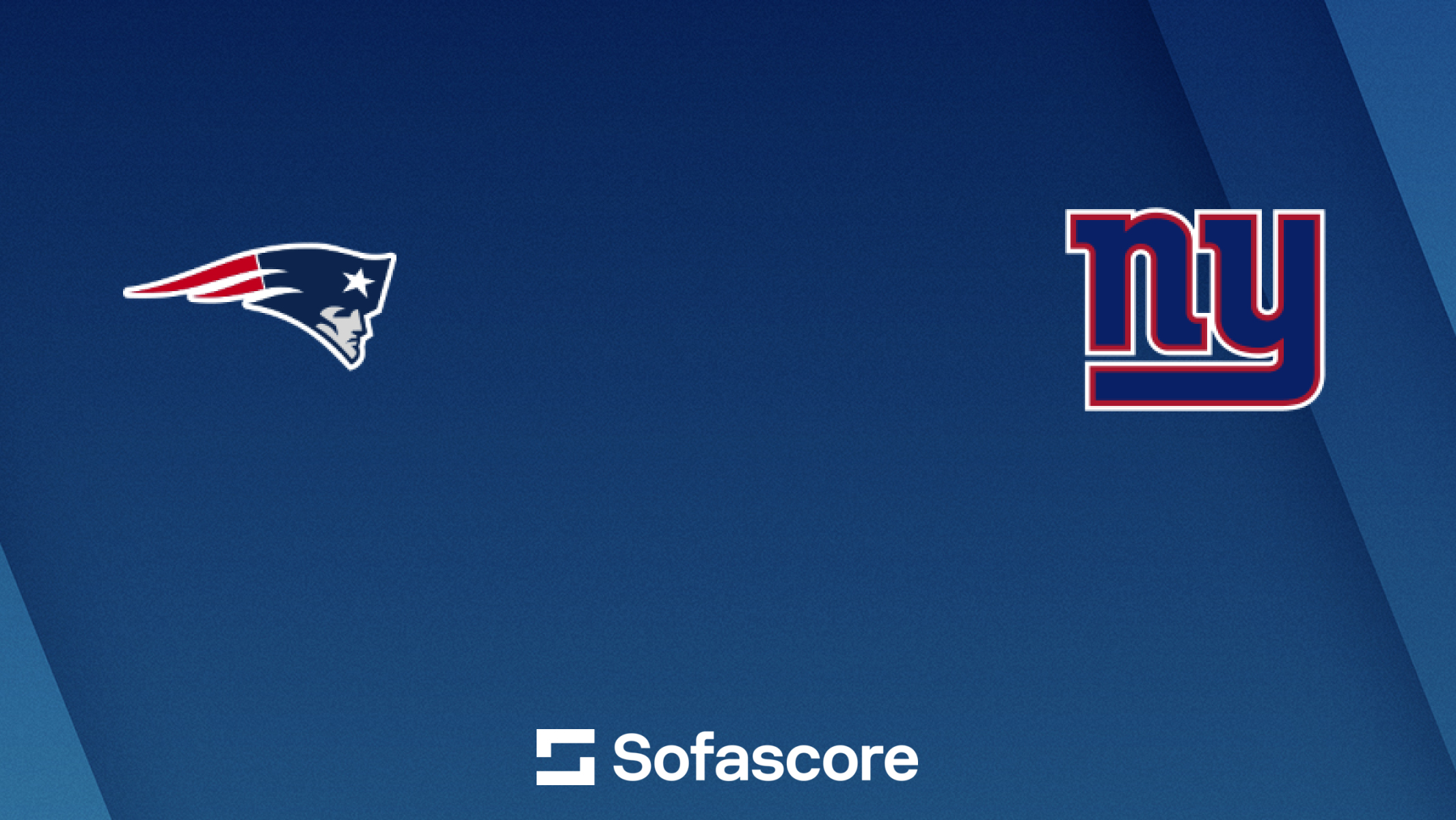 Patriots vs Giants live score & H2H | Sofascore
