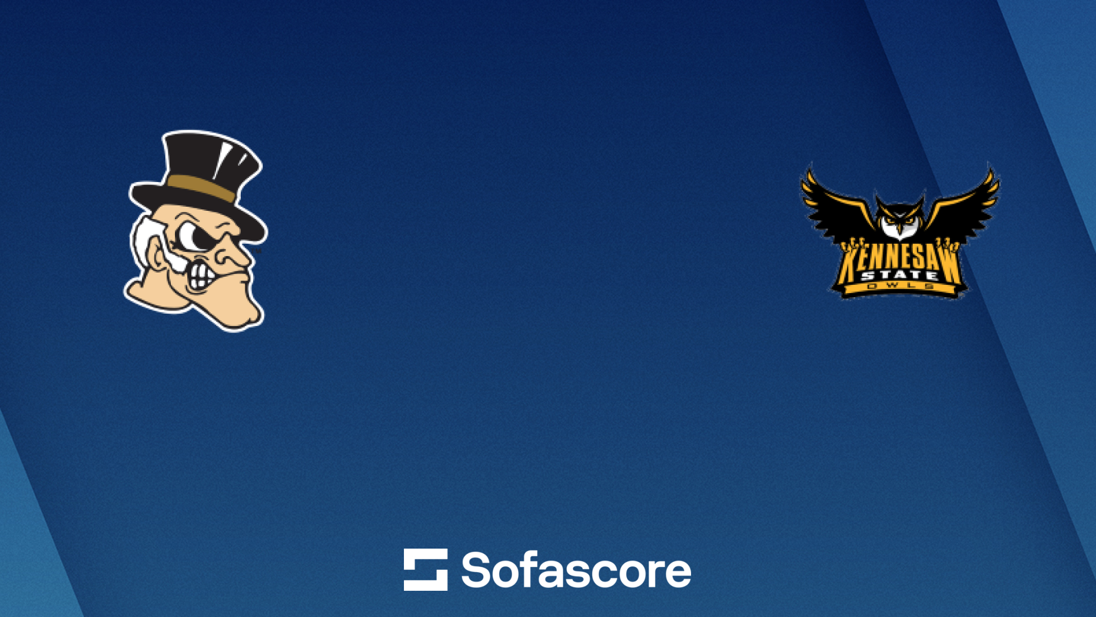 Wake Forest vs Kennesaw St. live score & H2H | Sofascore