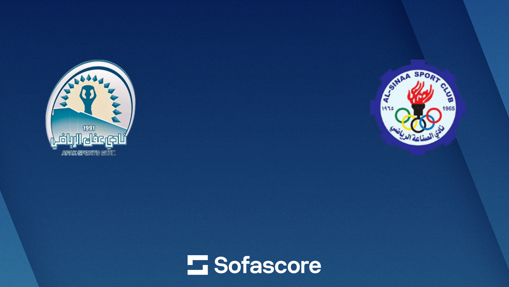 Afak SC vs Al Sinaa SC live score, H2H and lineups | Sofascore