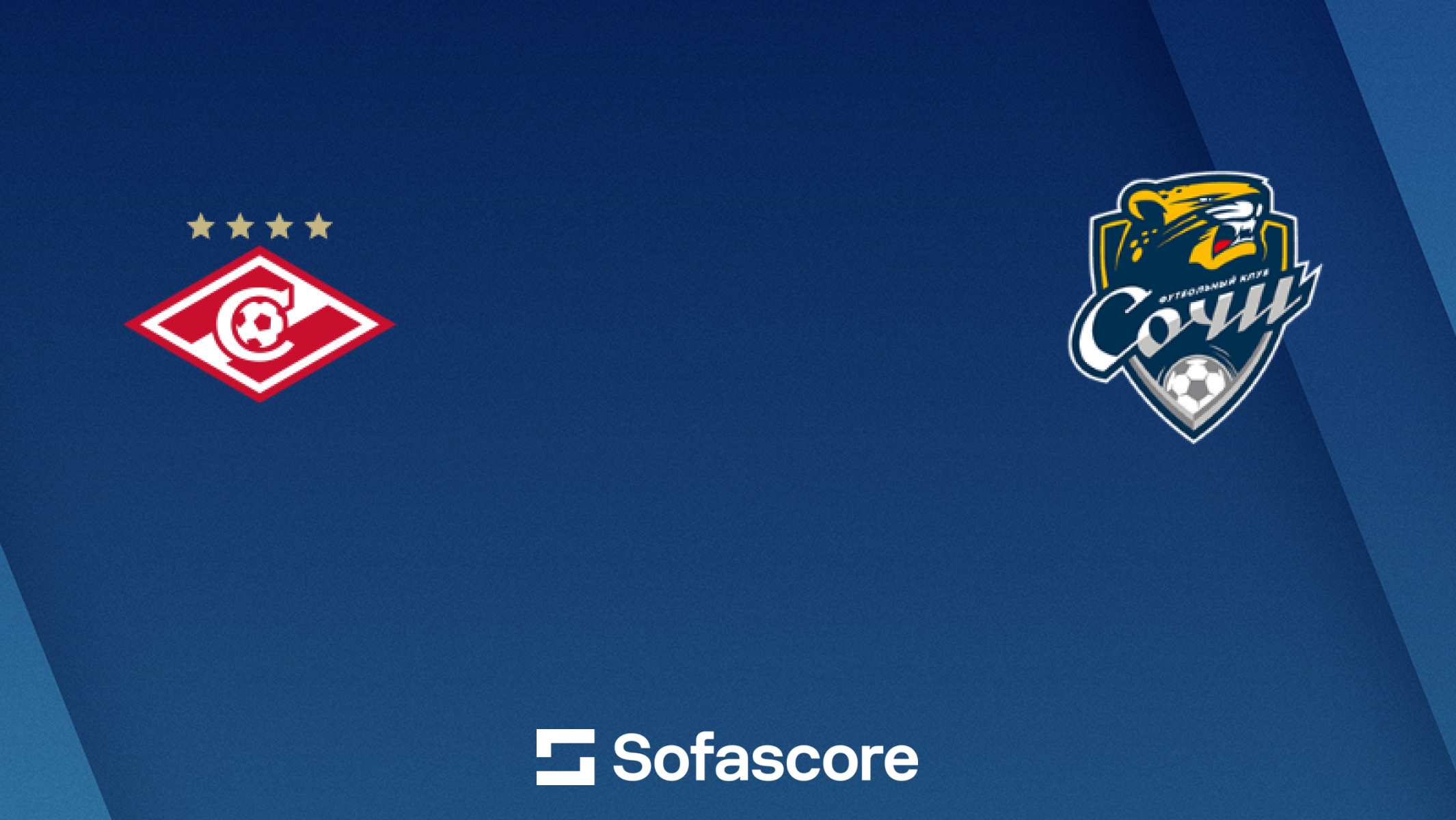 FC Spartak Moscow - FC Sochi 比分直播和交战记录和首发阵容 | Sofascore