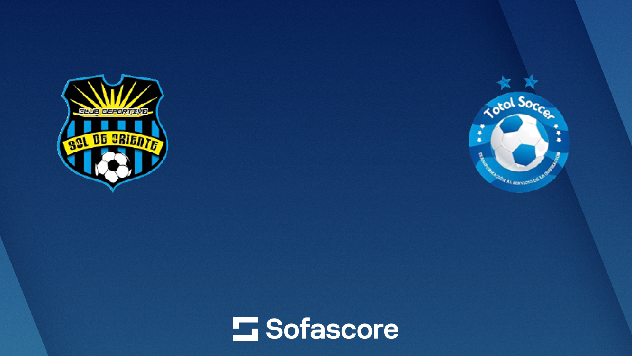 Sol de Oriente vs Total Soccer live score, H2H and lineups | Sofascore