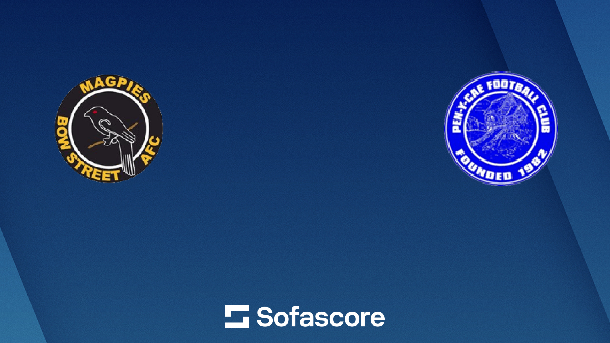 Bow Street vs Penycae FC live score, H2H and lineups | Sofascore