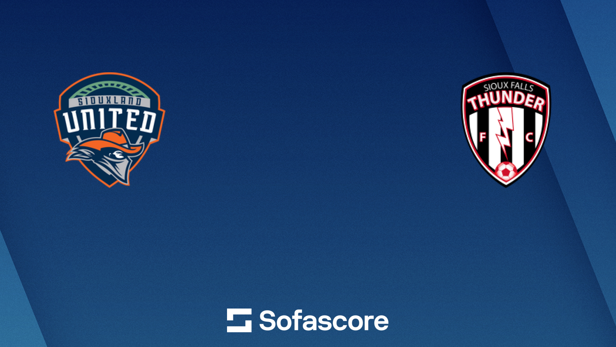 Siouxland United FC vs Sioux Falls Thunder live score, H2H and lineups | Sofascore