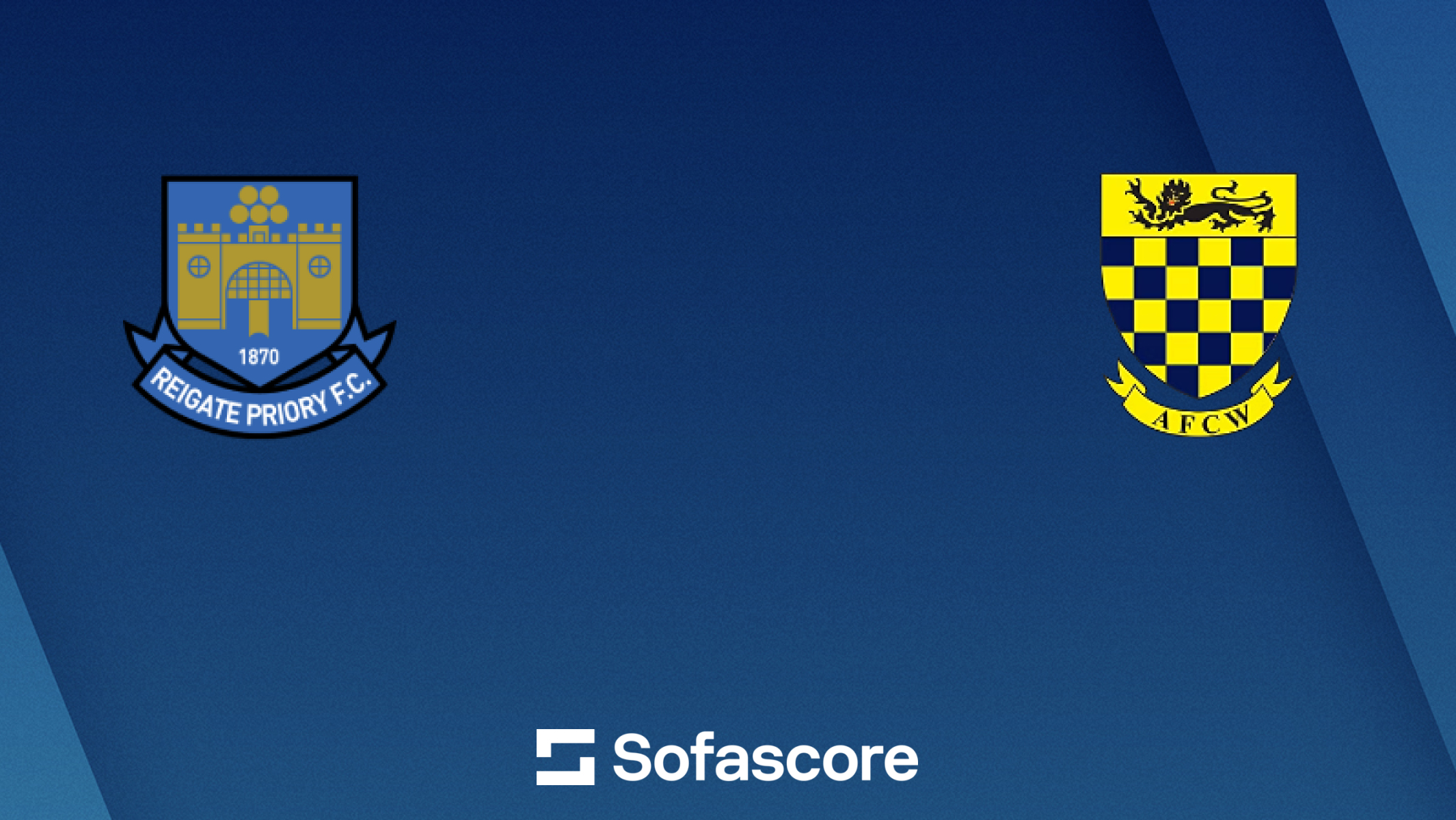 Reigate Priory FC vs AFC Walcountians live score, H2H and lineups ...