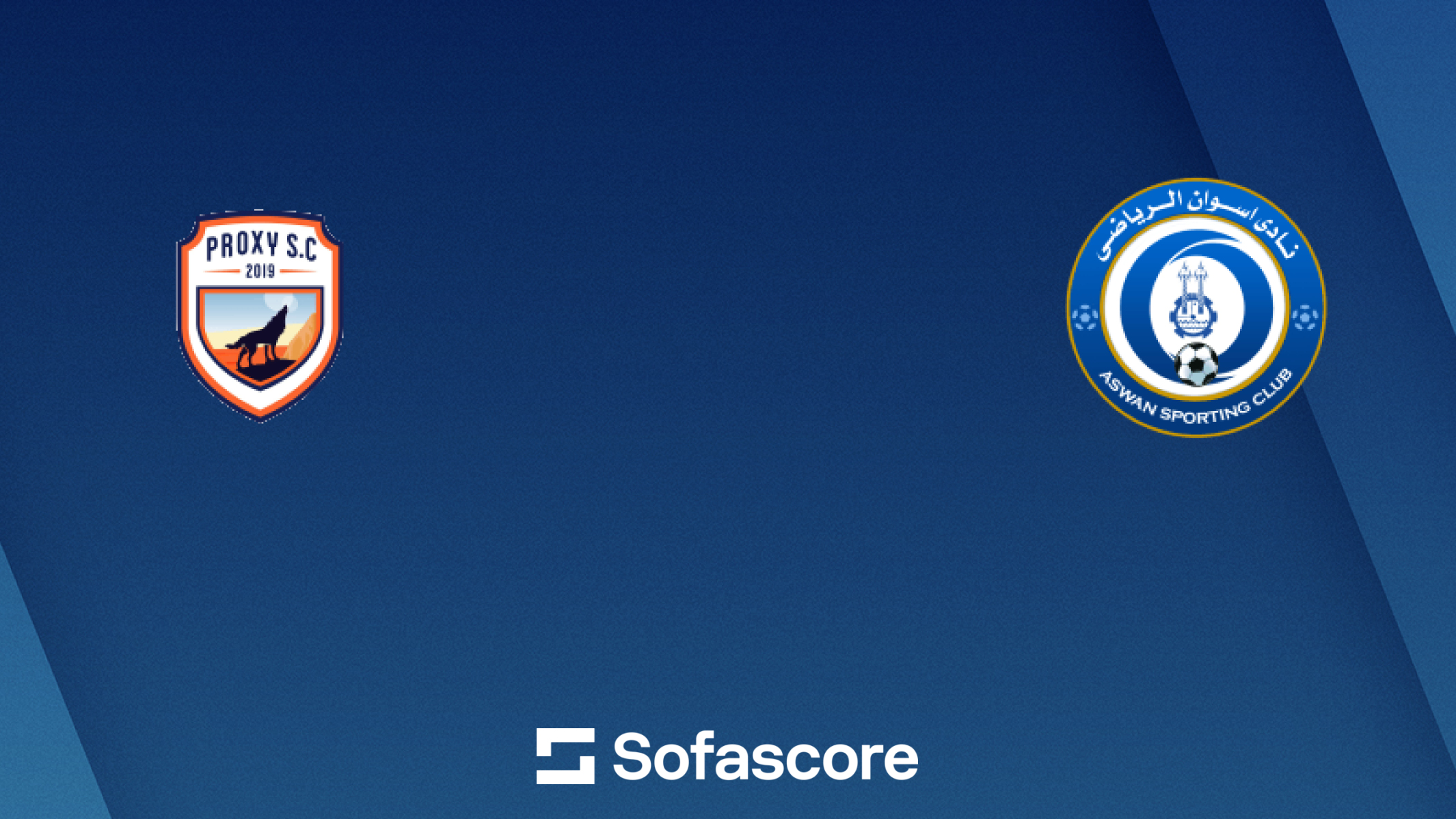 Proxy SC - Aswan SC en vivo, resultados H2H | Sofascore