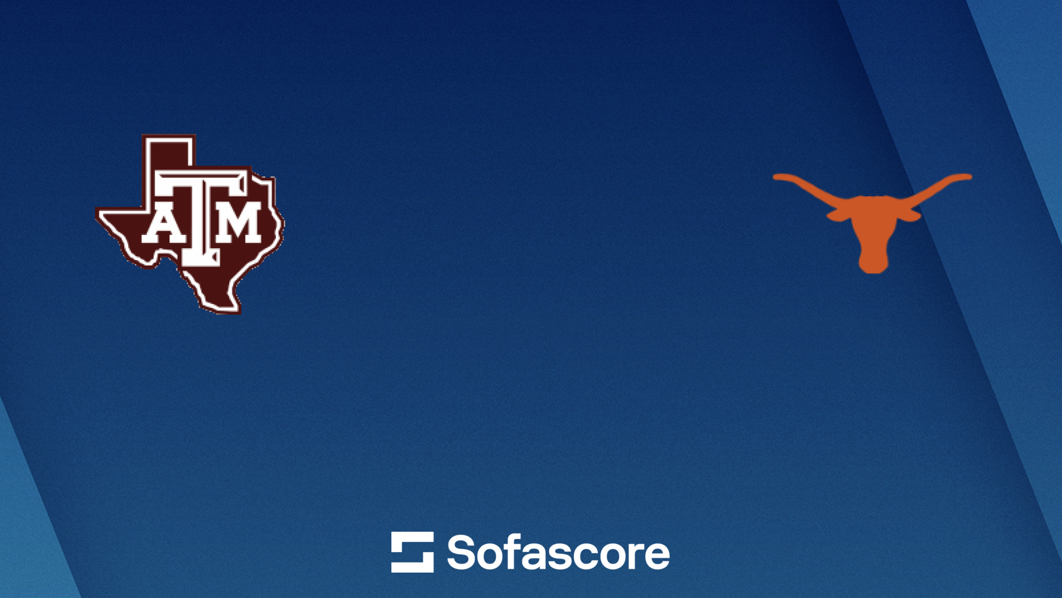 Texas A&M Aggies Texas Longhorns live score and H2H results - Sofascore