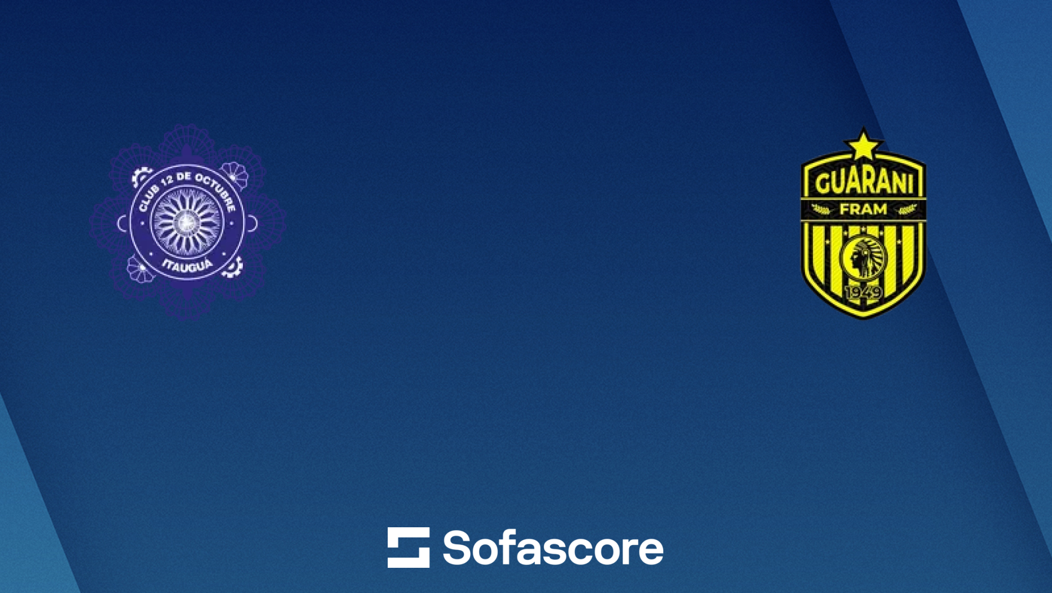 12 de Octubre de Itauguá vs Guarani de Fram live score, H2H and lineups ...